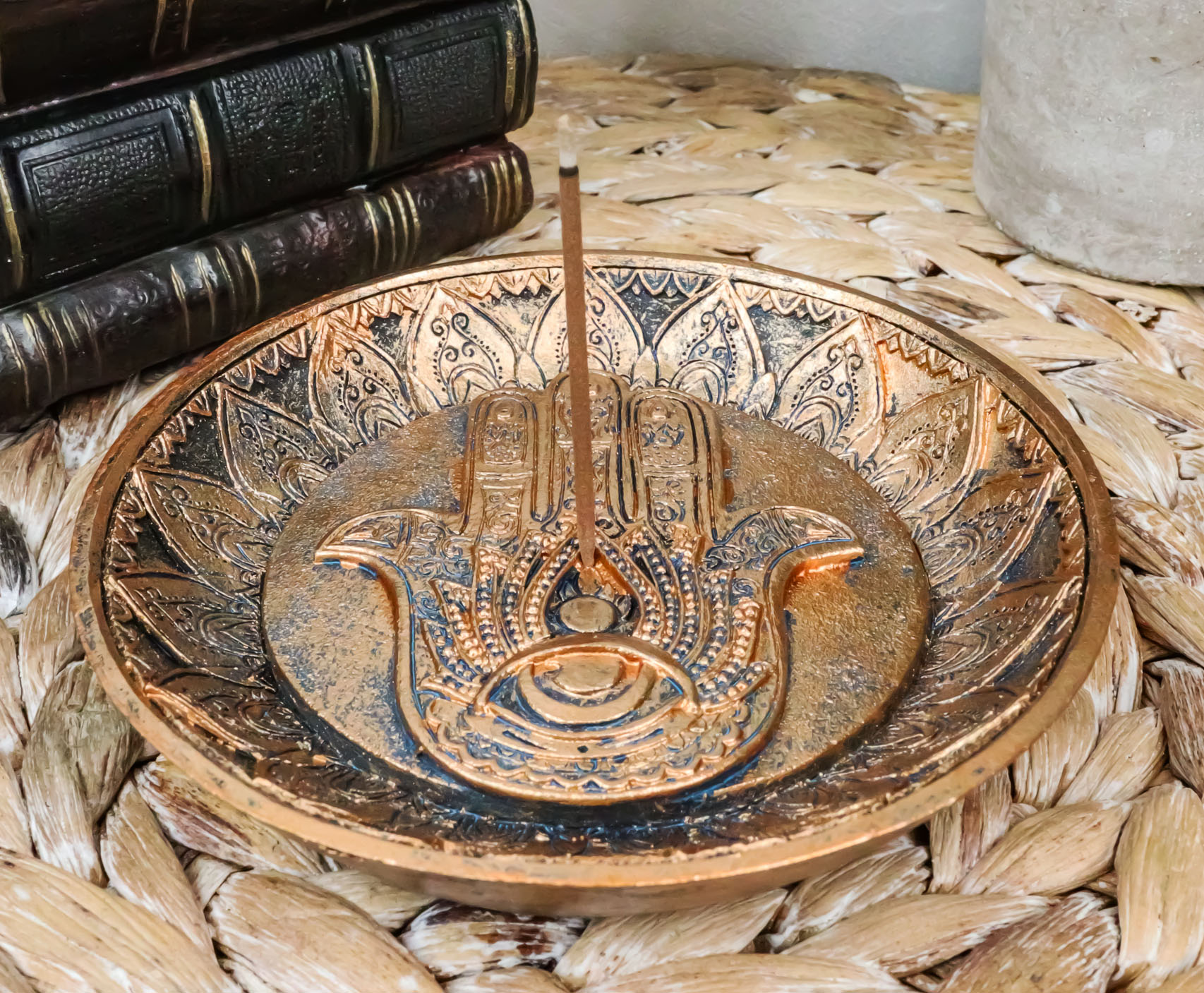 Ebros Gift Sacred Symbol Amulet Hand of God Hamsa Palm Facing Up with ...