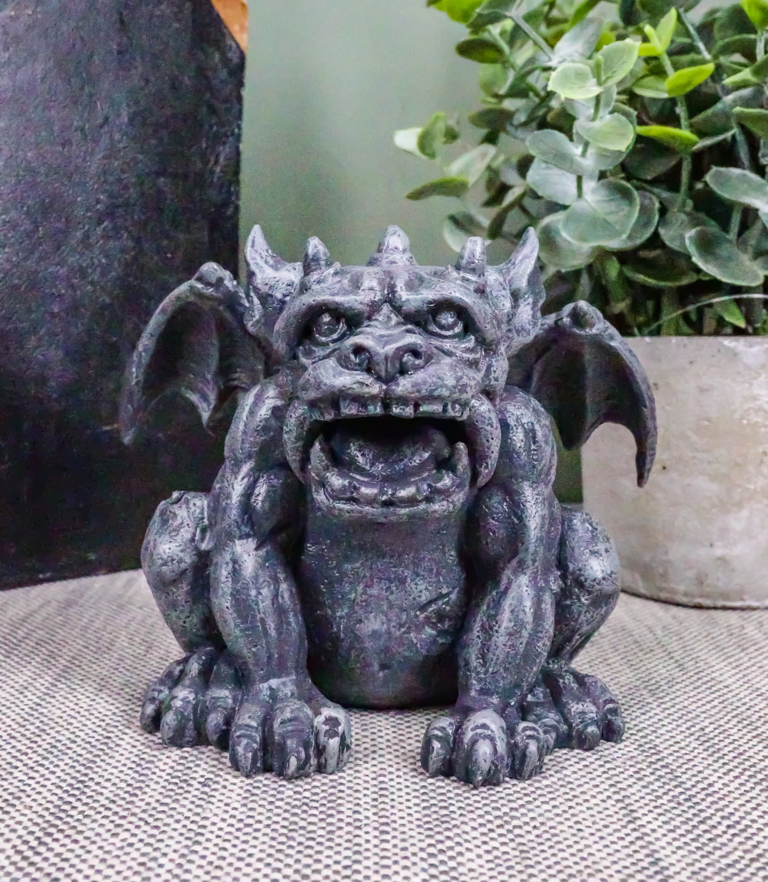 Ebros Gothic Fido The Sabre Tooth Tiger Gargoyle Figurine Small Fantasy ...