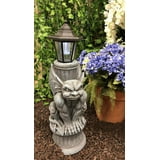 "Ebros Exclusive Gothic Gargoyle Statue, 20"" Tall, with Solar LED ...