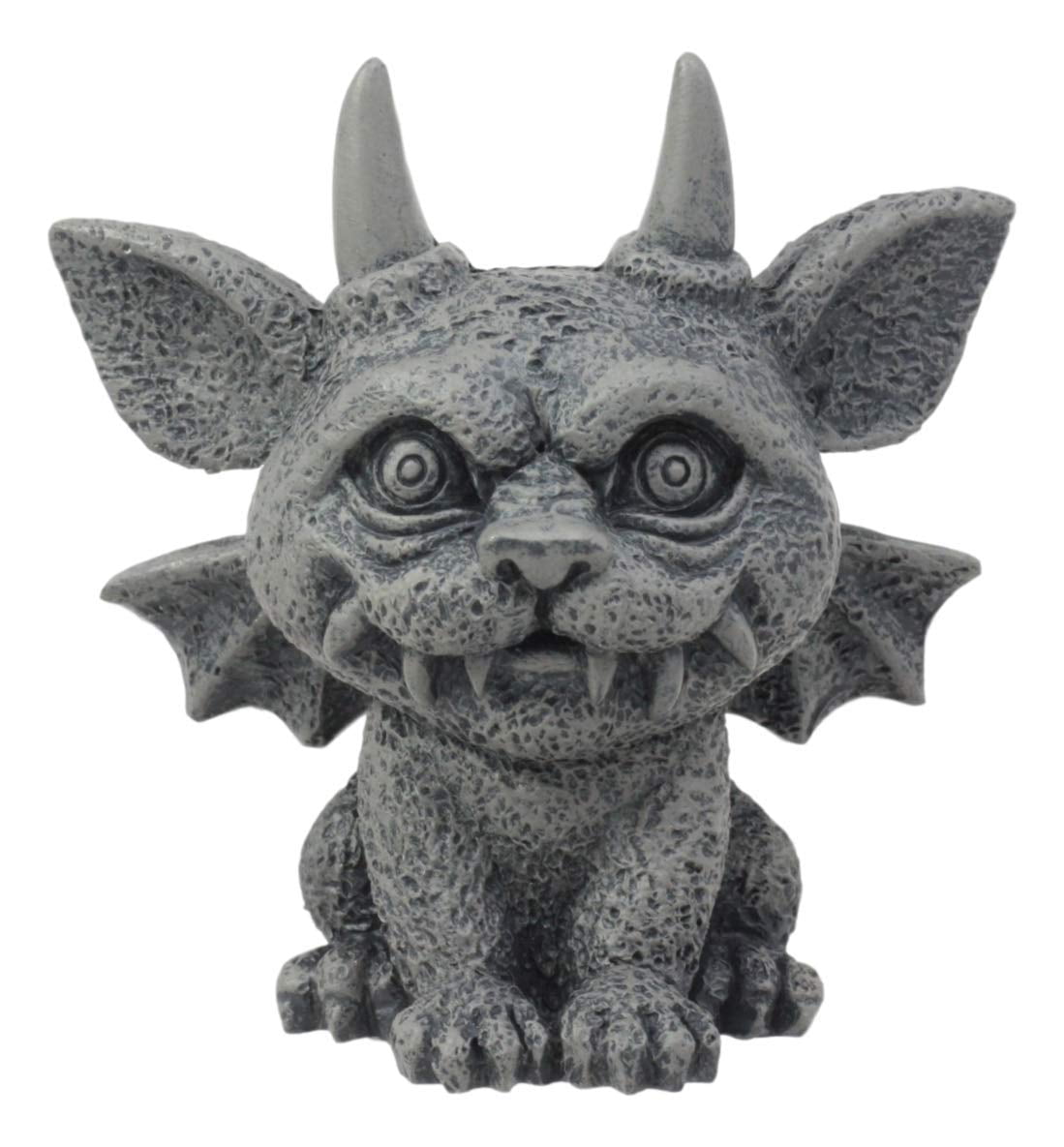 Ebros Gothic Horned Bat Cat Gargoyle Bast Figurine Small Mythical ...