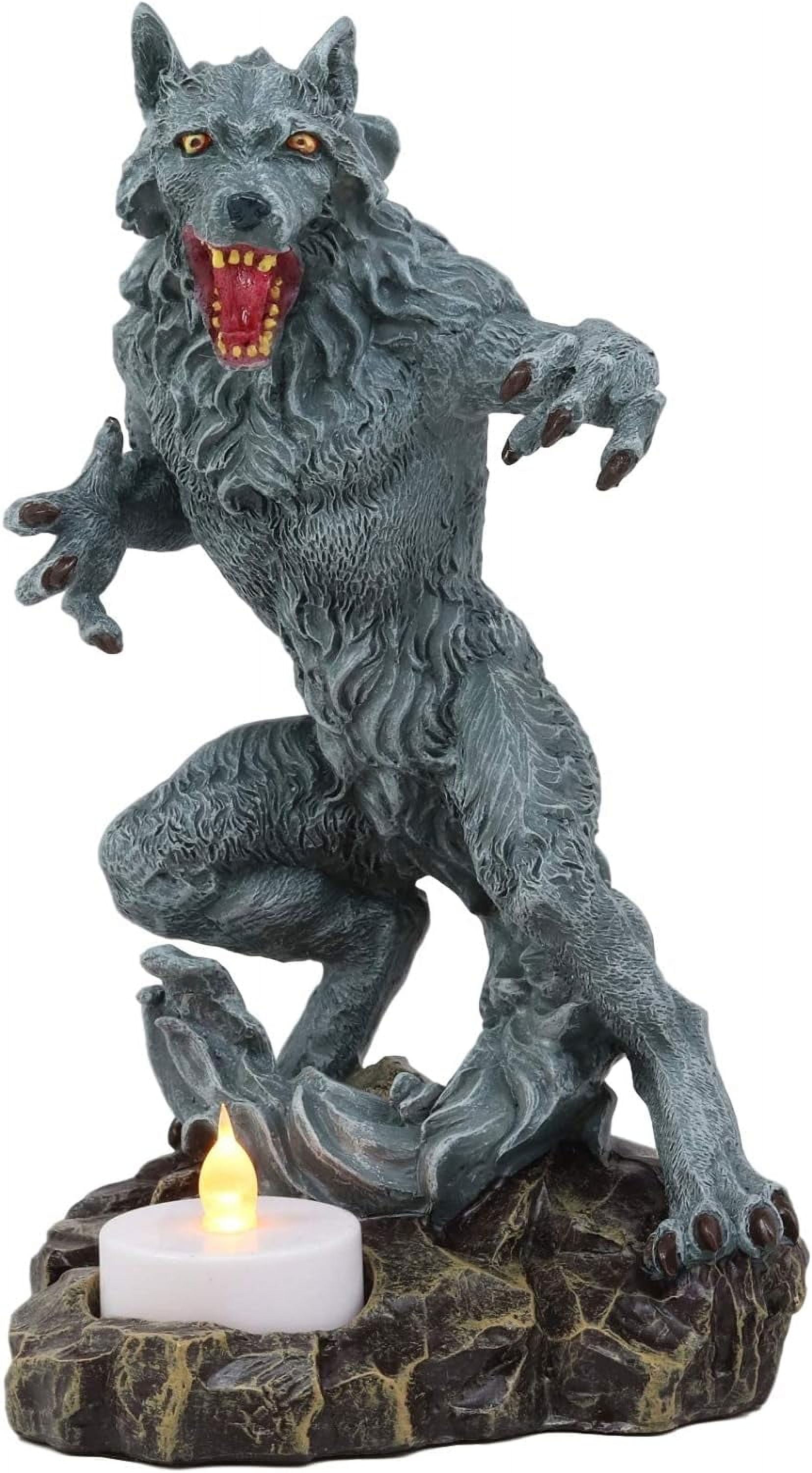 Ebros Gothic Were Tea Light Candle Holder Statue Lycan Beast Man ...