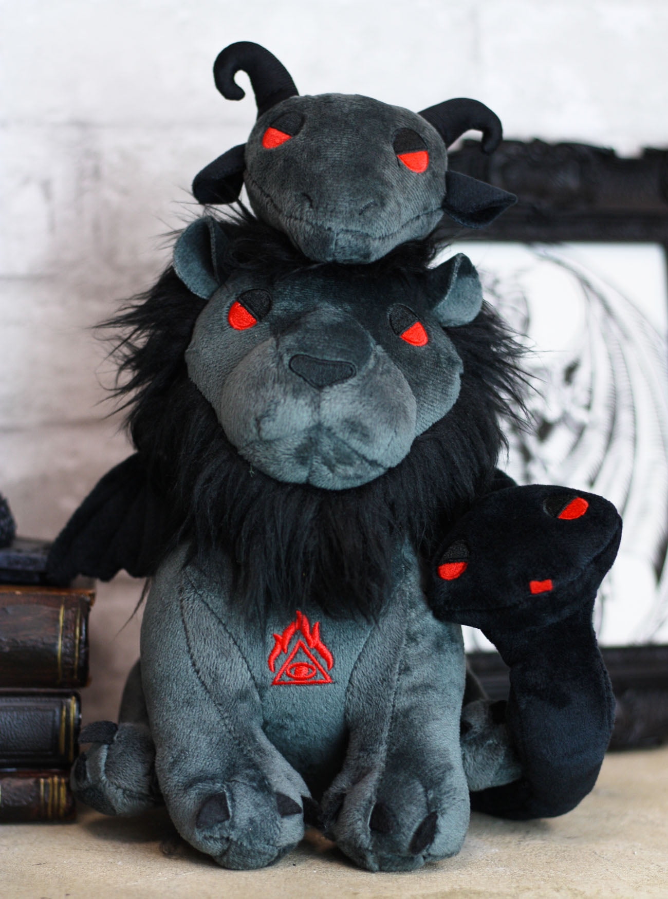 Ebros Greek Myth Chimera Lion Goat Head And Snake Head Tail Luxe Soft ...