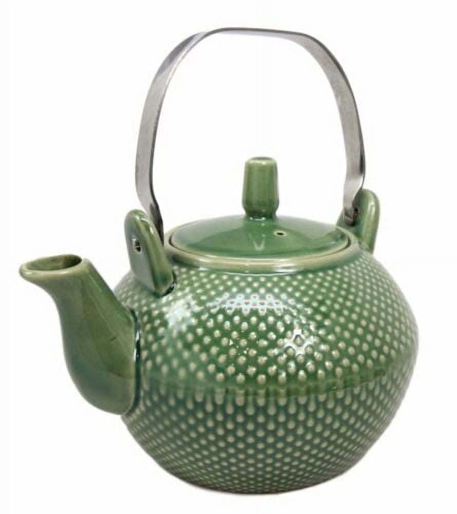 Ebros Imperial Spotted Texture Teapot With Stainless Steel Handle 28oz ...