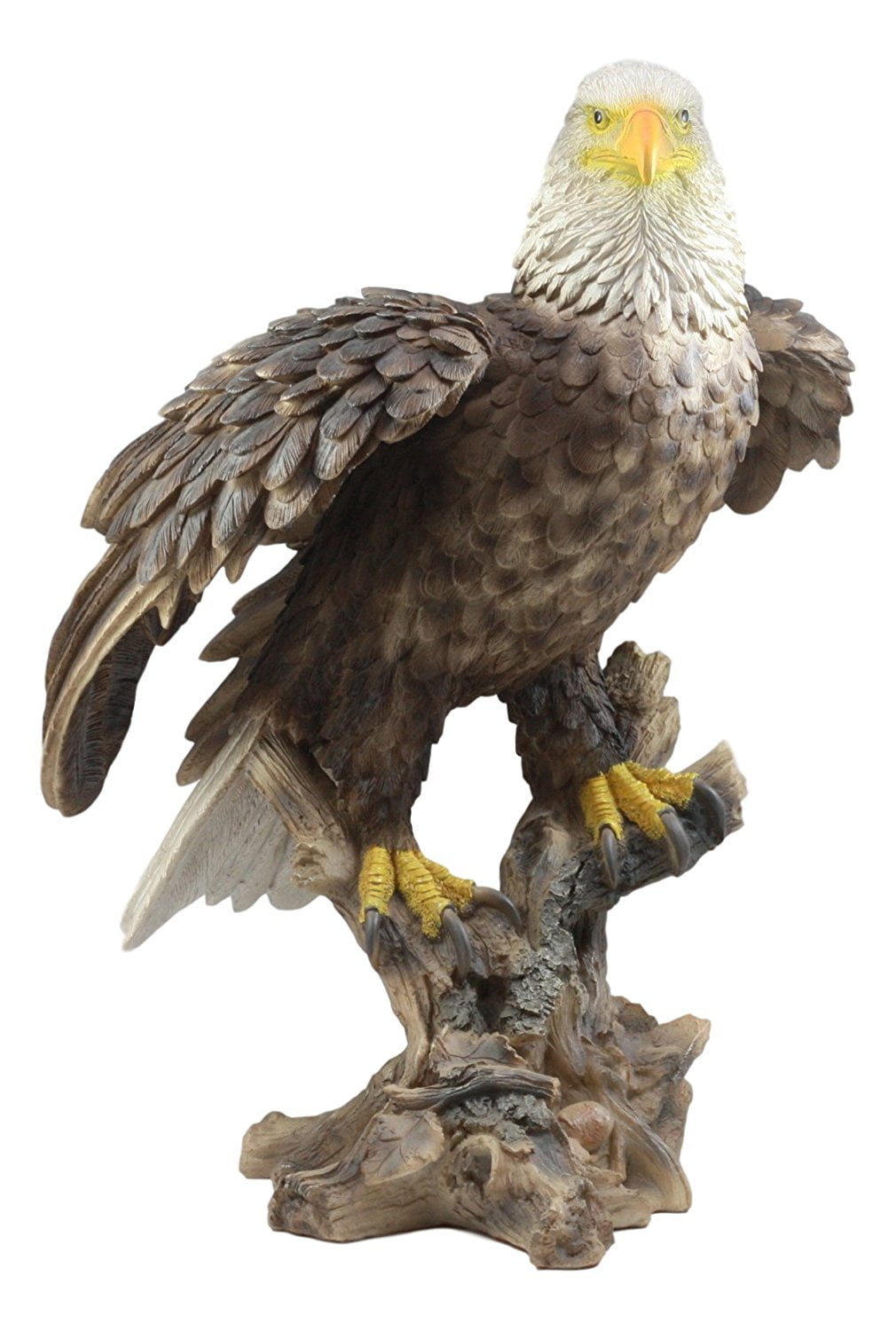 Ebros Large 17" Tall Realistic American Pride Bald Eagle Perching On ...