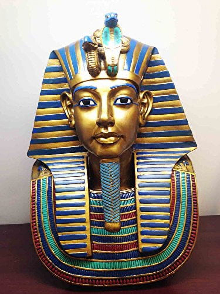 Ebros Large 18.75"H Ancient Egyptian King Tut Bust Statue Burial Mask ...