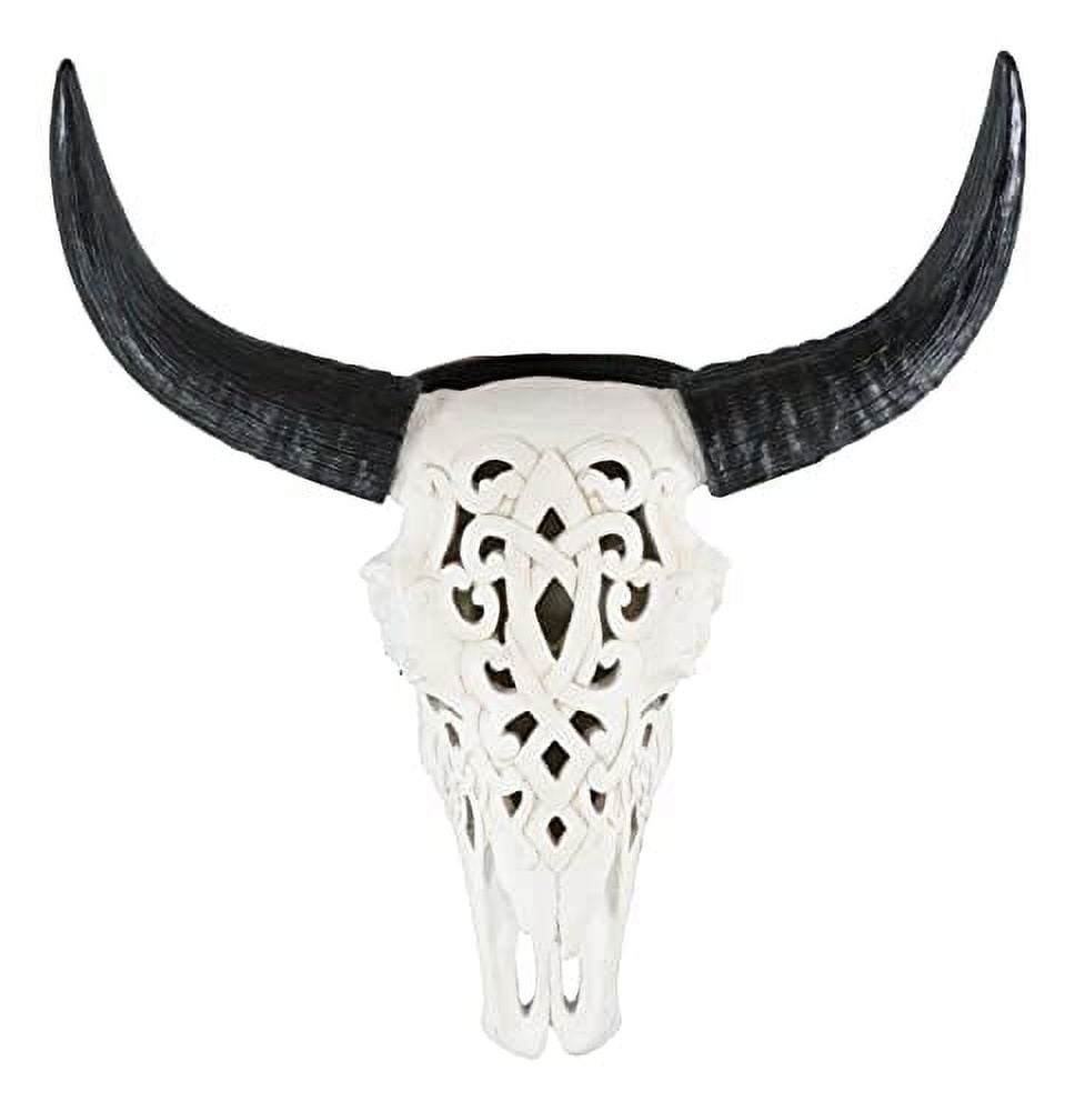 Ebros Large 19"H Tooled Celtic Knotwork Ox Steer Bull Skull Wall Decor ...