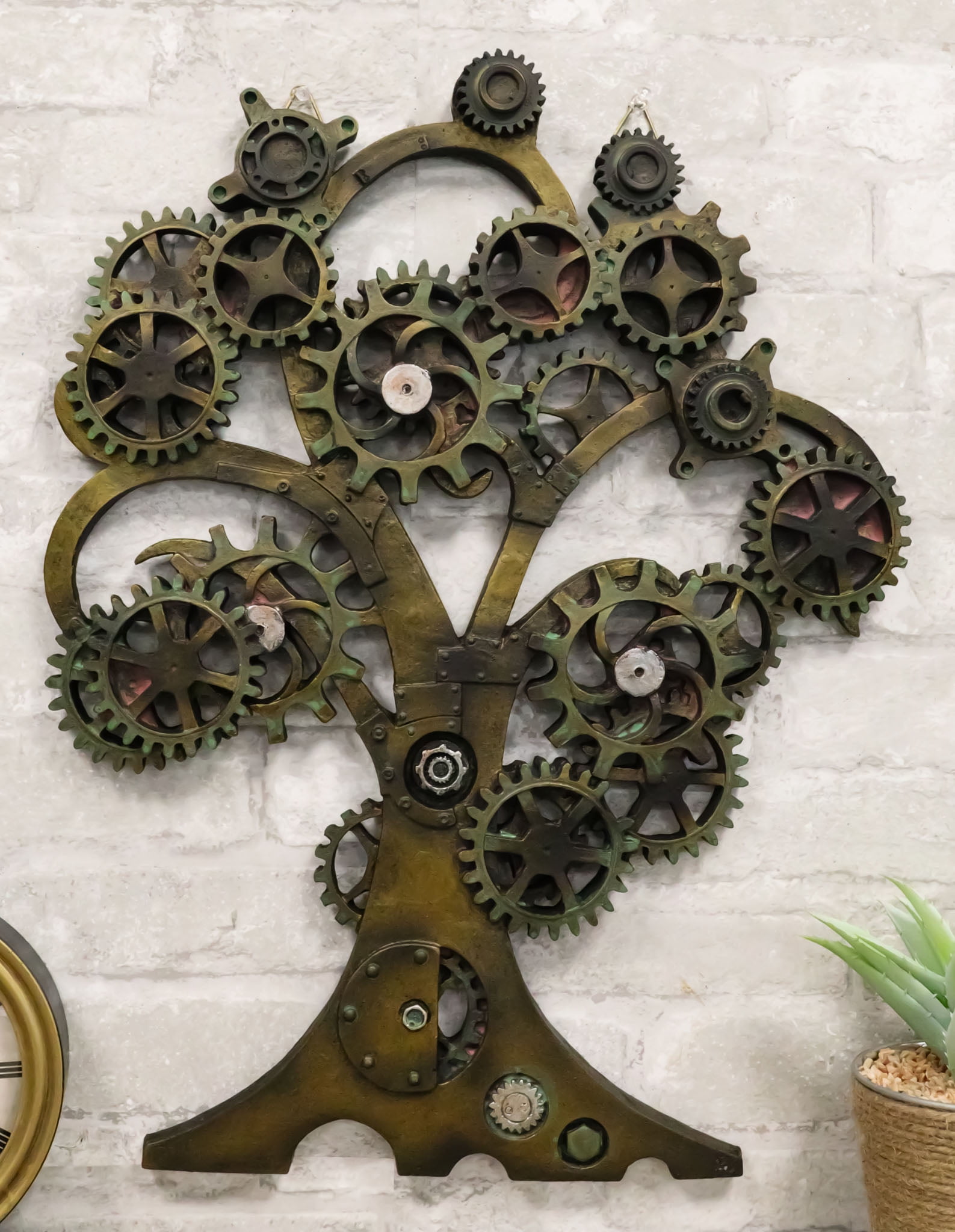 Ebros Large 20"H Celtic Sacred Steampunk Tree Of Life Wall Decor ...