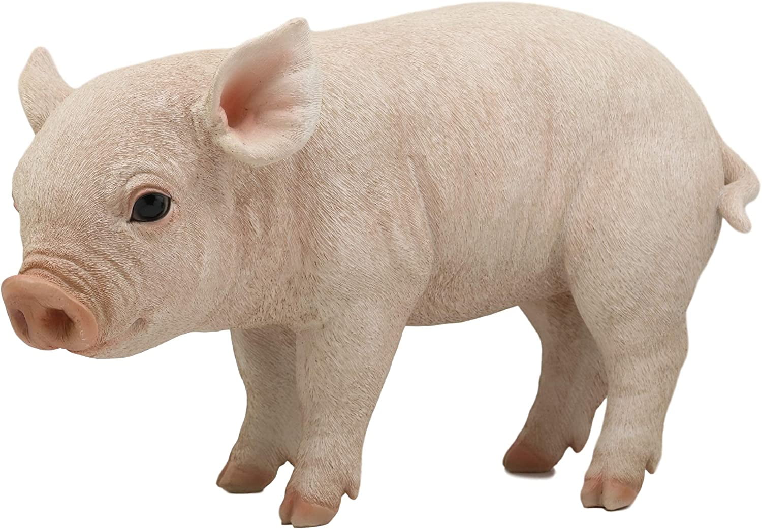 Ebros Large Adorable Realistic Animal Farm Babe Pig Statue 15" Long ...