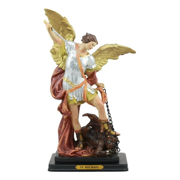 Ebros Large Archangel Saint Michael Slaying Lucifer Satan Statue 14 ...