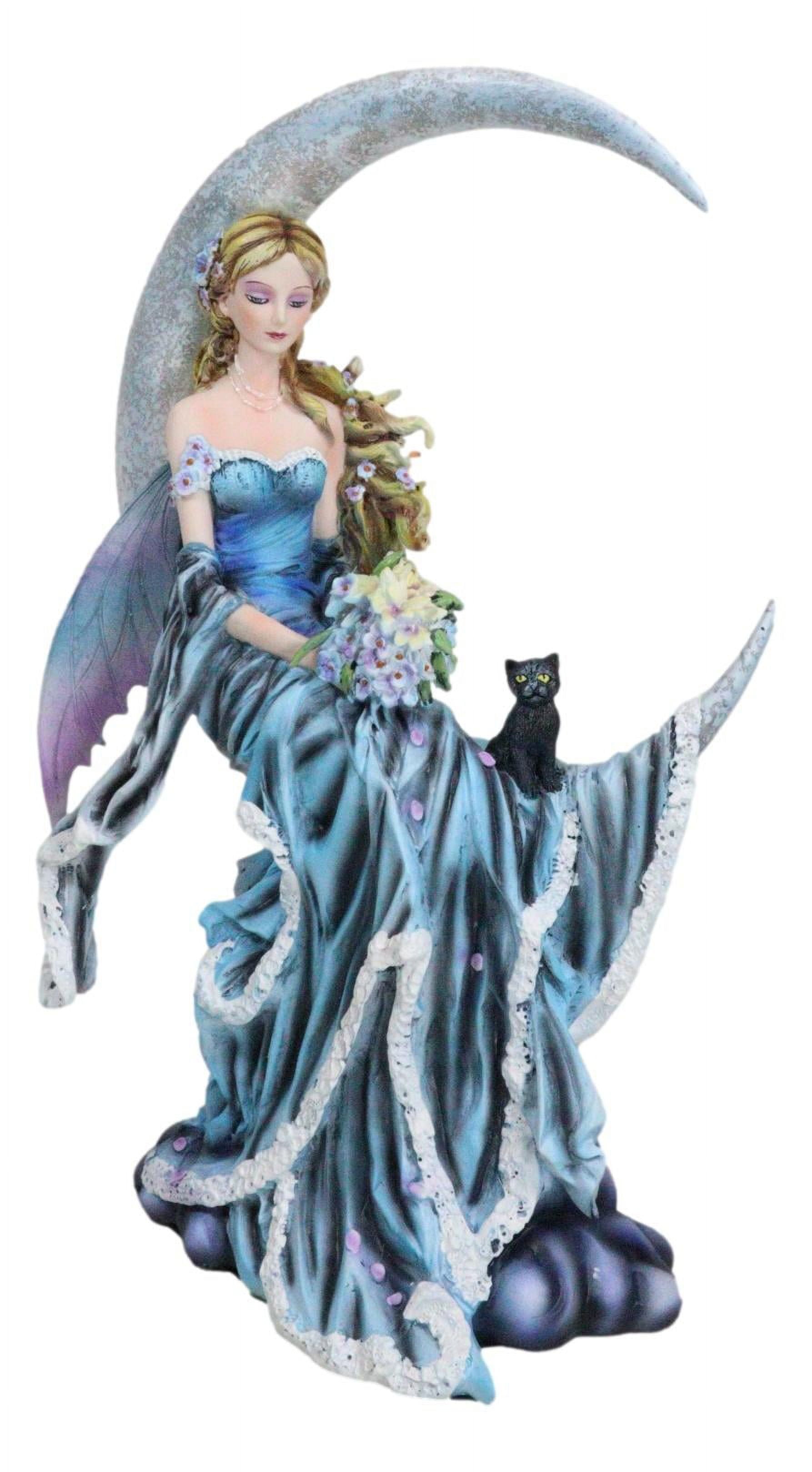 Ebros Large Celestial Moon Water Elemental Fairy Statue 11"H By Nene ...