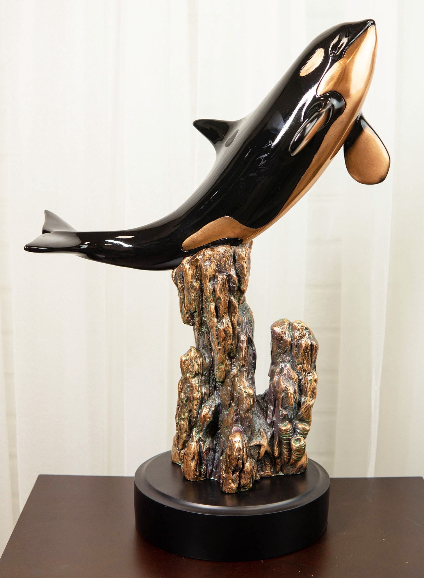 Ebros Large Nautical Marine Sea Orca Killer Whale Swimming By Coral ...