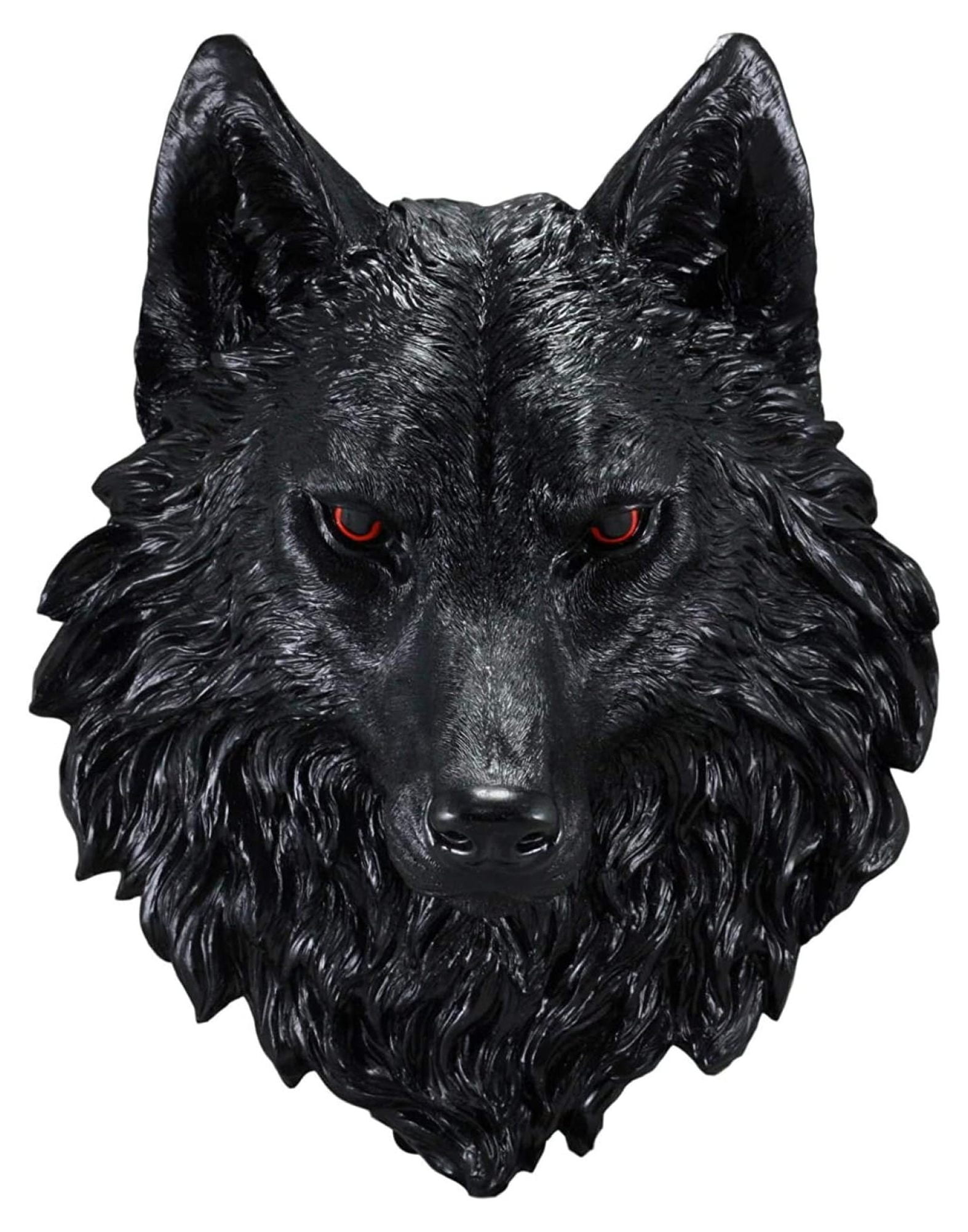 Ebros Large Underworld Lucian Black Head With Blood Eyes Wall Decor Plaque 16.5"Tall Gothic ...