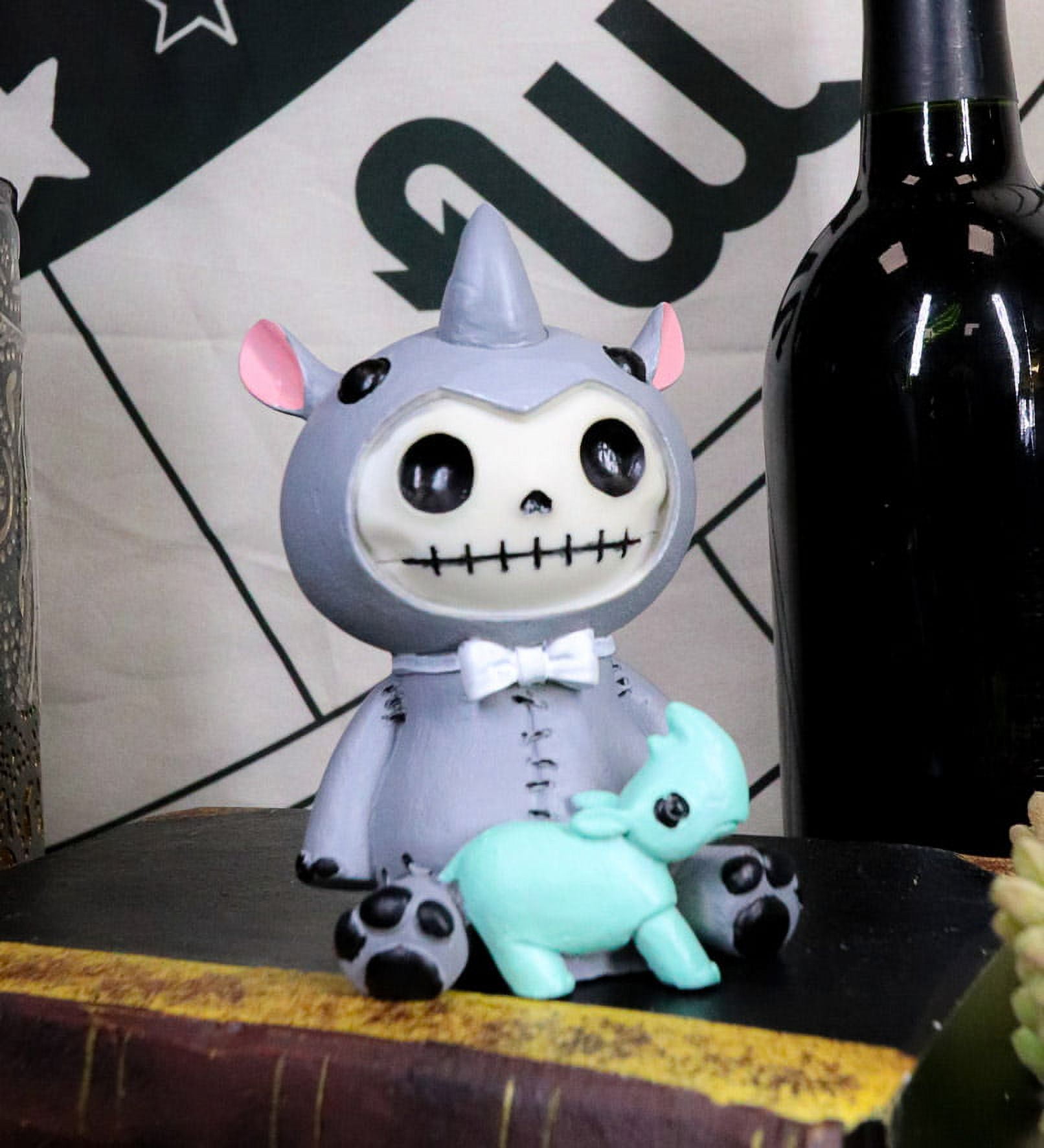 Ebros Larger Furrybones Pachy Buster The Rhino Collector Skeleton ...