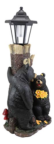 Ebros Love is in The Air Me + U Rustic Forest Black Bear Couple ...