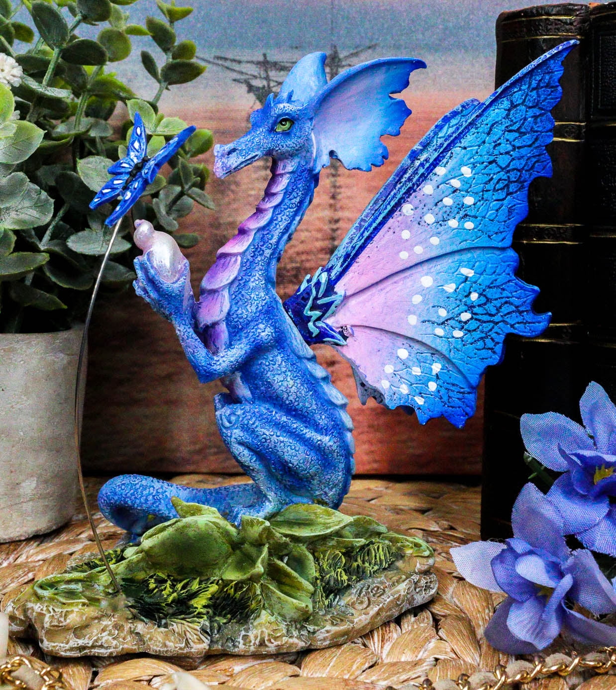 Ebros Magical Indigo Fairy Dragon by Amy Brown 'Possibilities' Fantasy ...