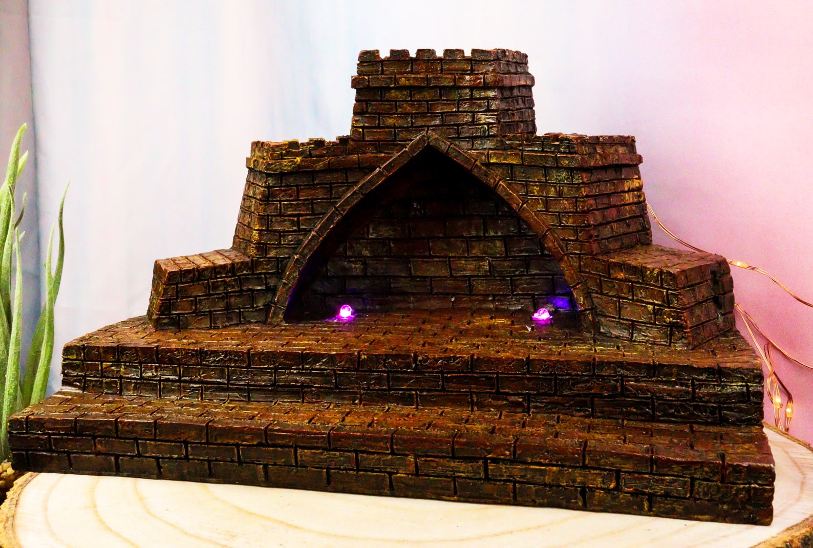 Ebros Medieval Castle Archway Fortress LED Light Display Stand For ...