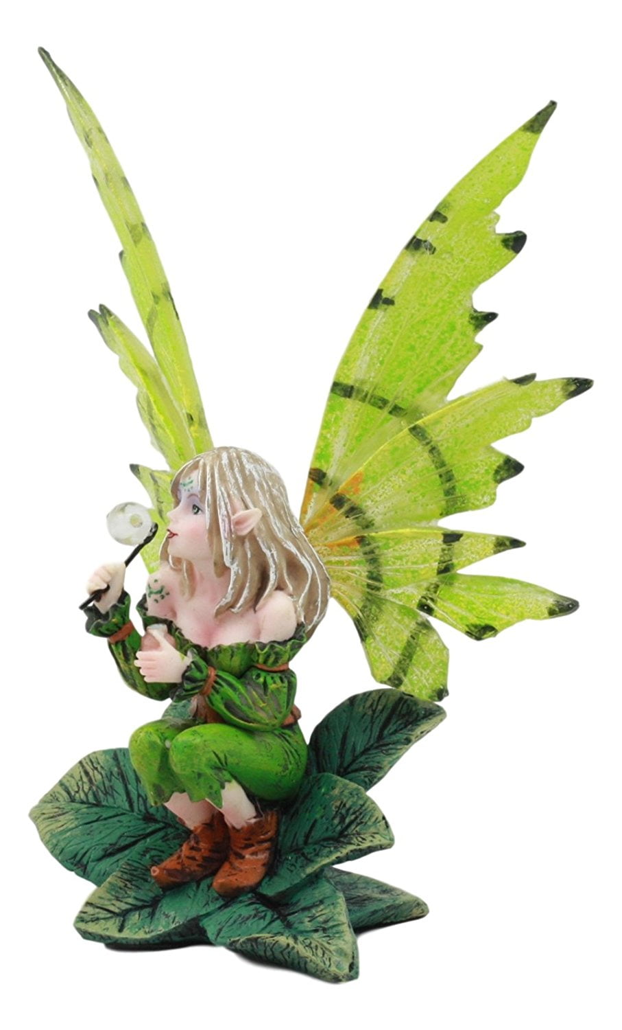 Ebros Mythical Goddess Green Earth Pixie Dust Fairy Blowing Crystal ...