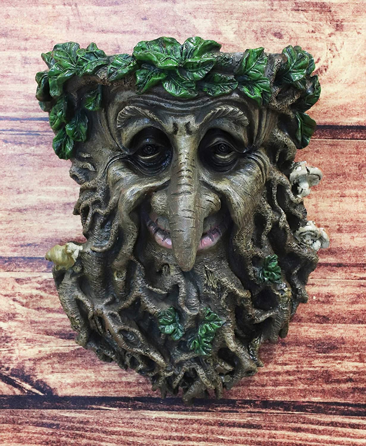 Ebros Nature Spirit God Big Nose Leafman Gargoyle Celtic Greenman ...