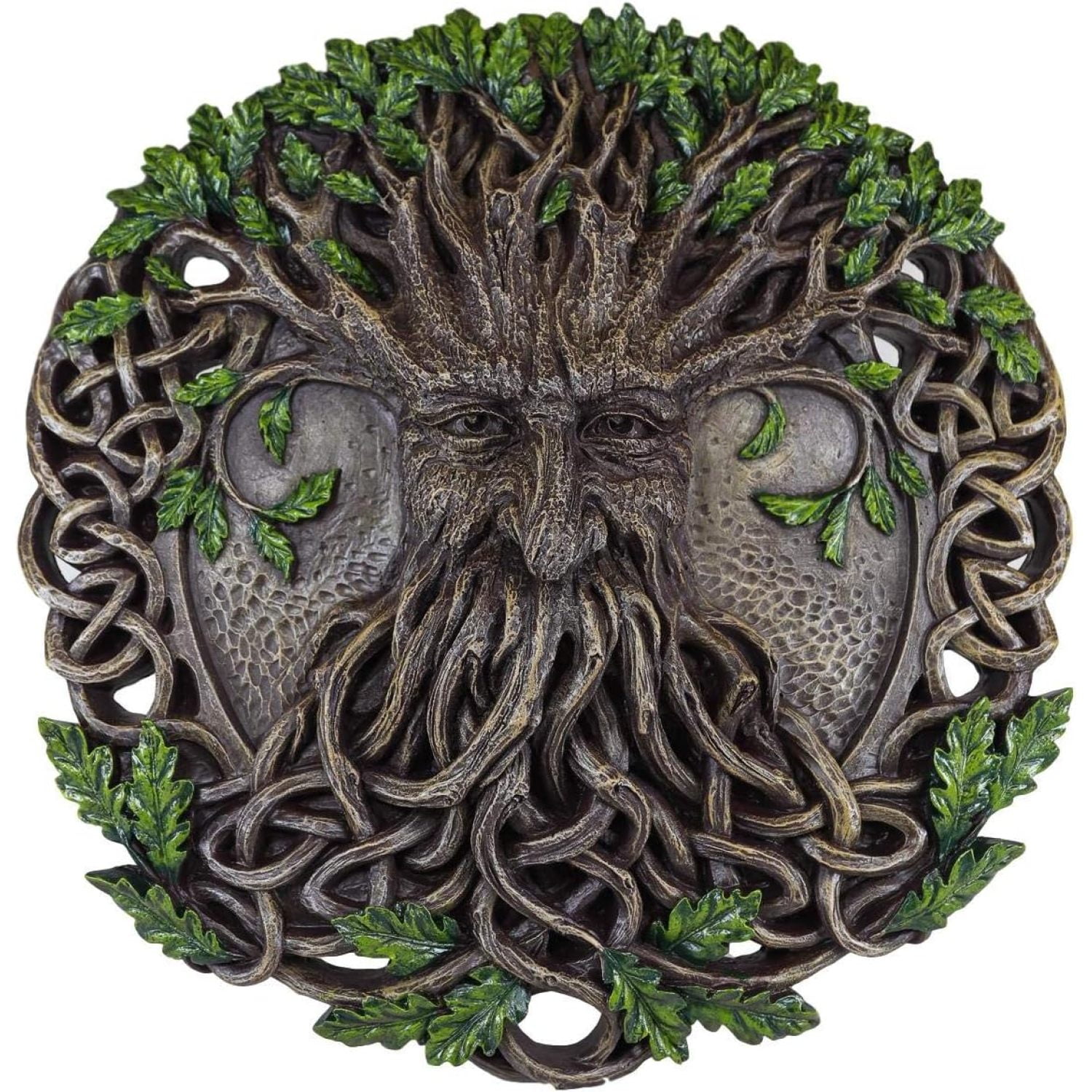 Ebros Nature Spirit God Celtic Tree Of Life Oak Tree Greenman Hanging ...