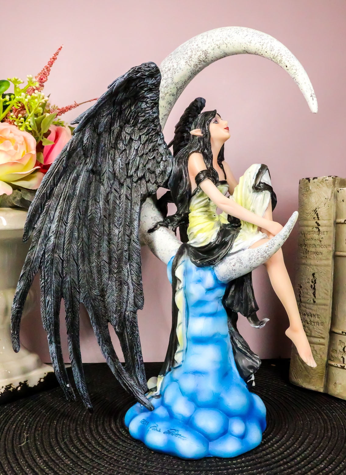 Ebros Nene Thomas Celestial Lunar Moon Dream Weaver Fairy Statue 12 ...
