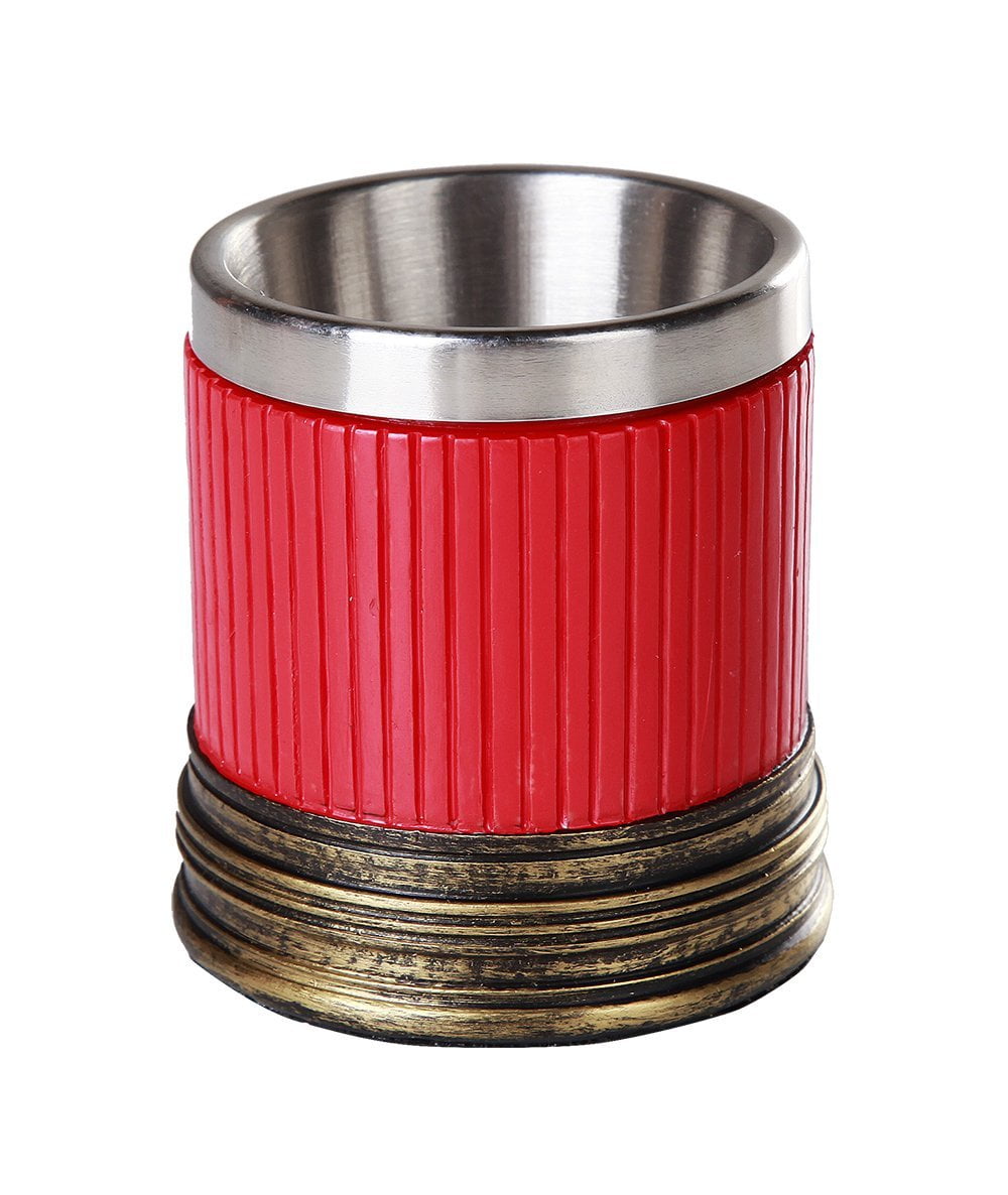 Ebros Novelty Shotgun Casing Bullet 12 Gauge Shot Glass 2oz Stainless ...