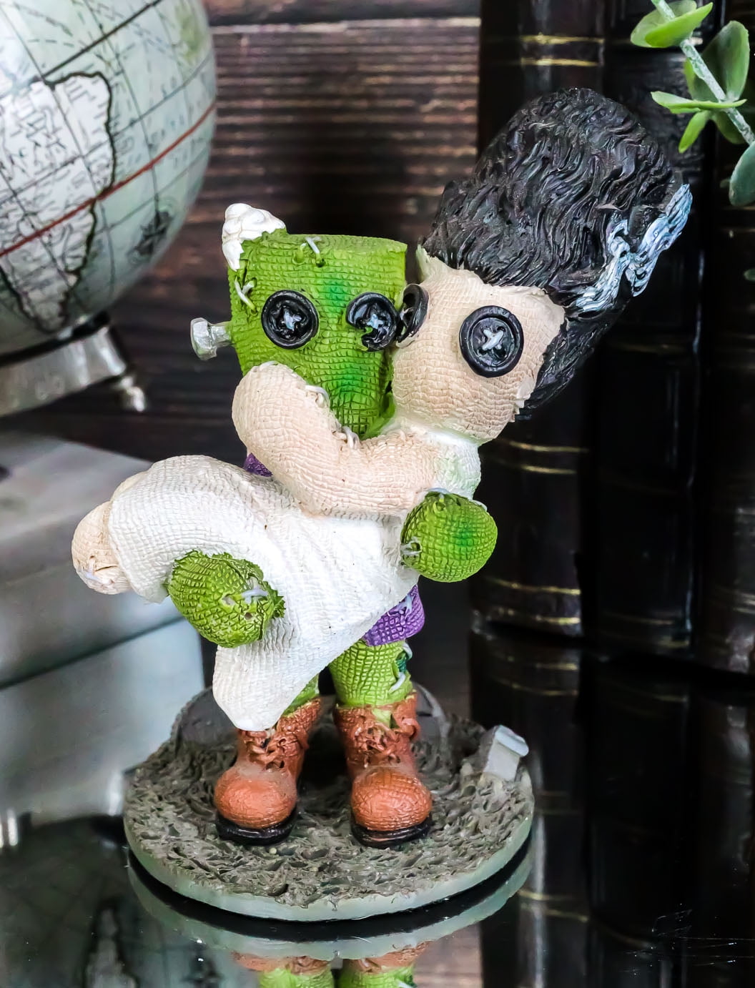 Ebros Pinheadz Monster with Voodoo Stitches Figurine 4.25"H Frankenstein & Bride - Walmart.com