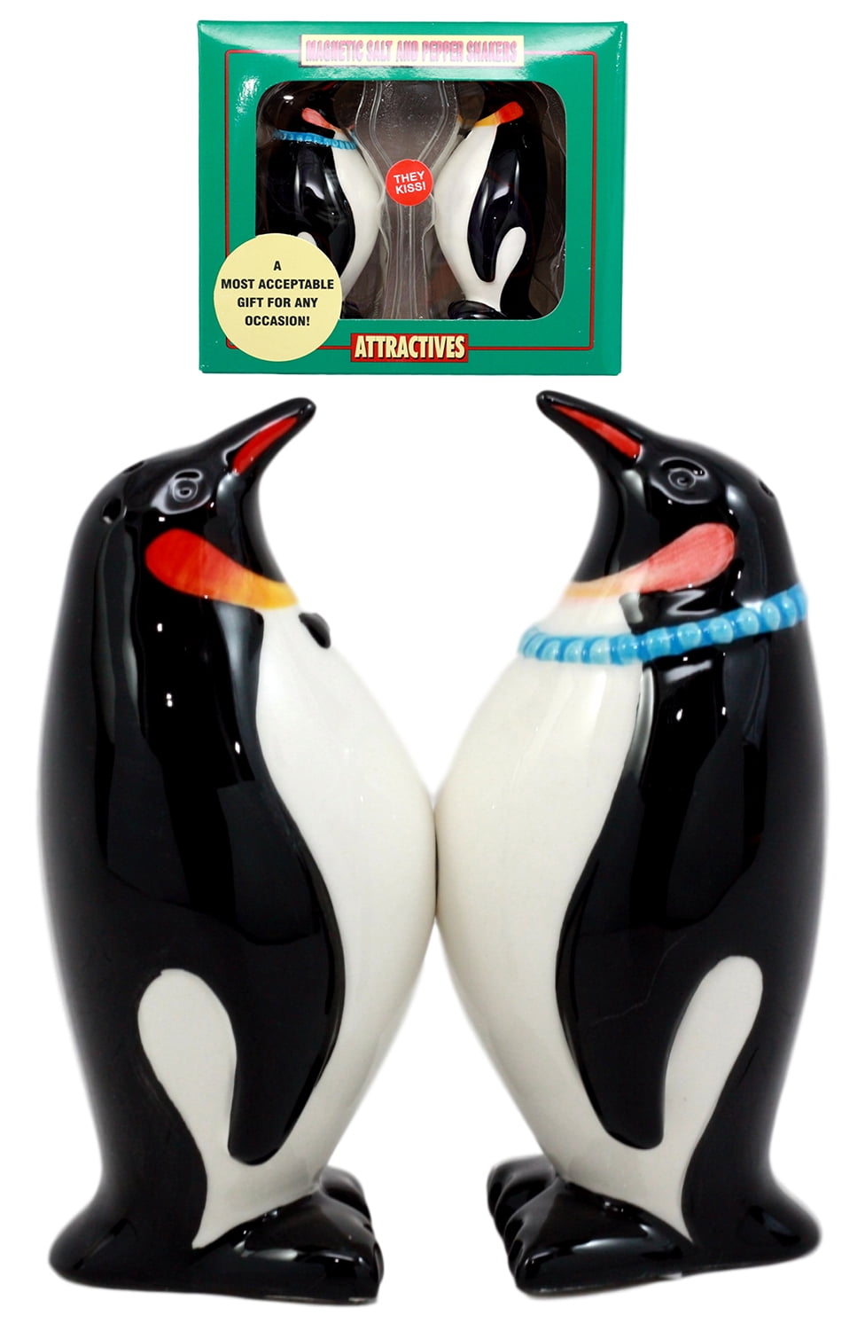 Ebros Polar Opposites Emperor Penguin Salt & Pepper Shakers Ceramic ...
