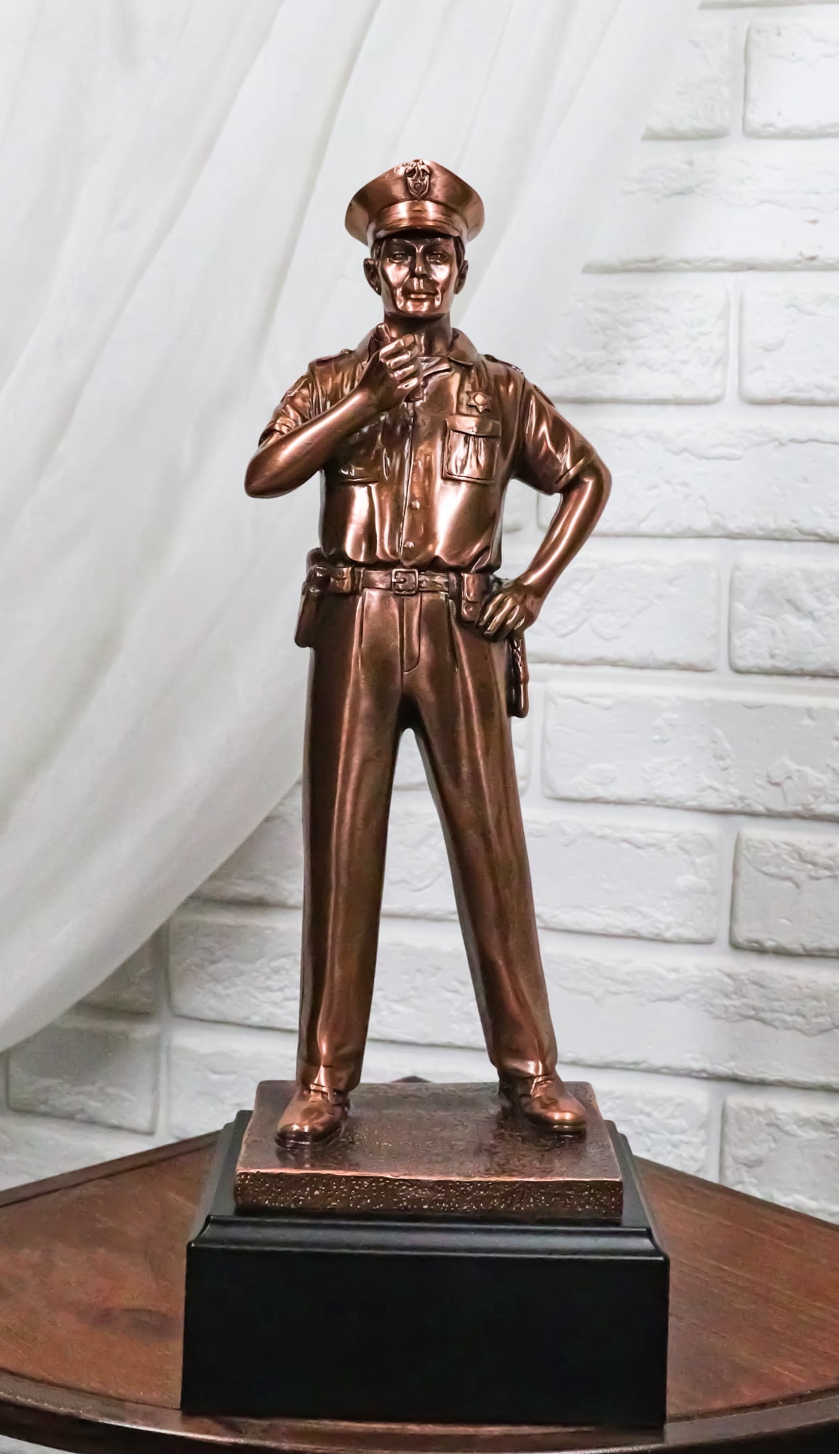 Ebros Police Man Officer Cop in Uniform Statue with Trophy Base 12" H ...
