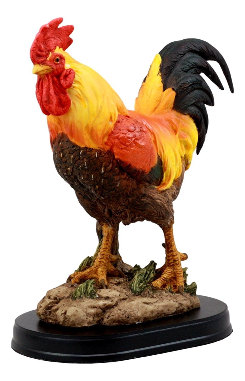 Ebros Proud Country Chicken Rooster Statue with Base 7.5" H - Walmart.com