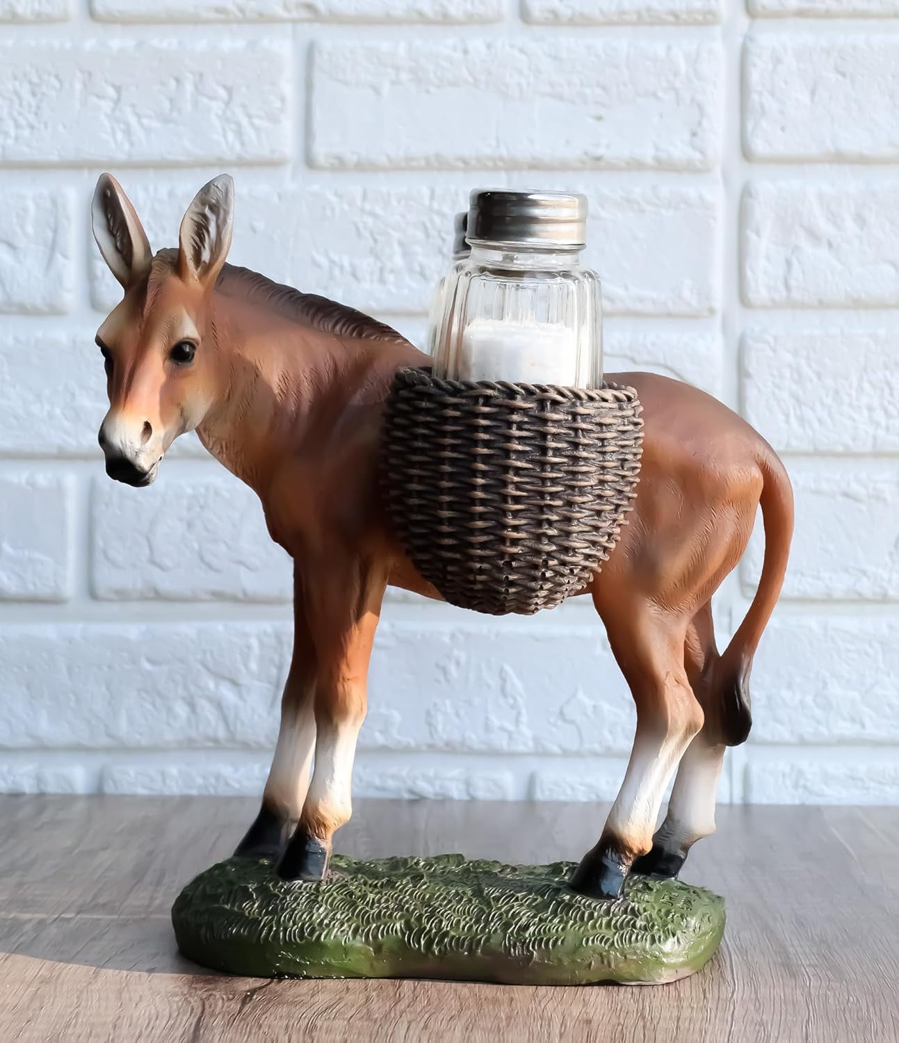 Ebros Rustic Animal Farm Mule Donkey Carrying Saddlebags Of Spice ...