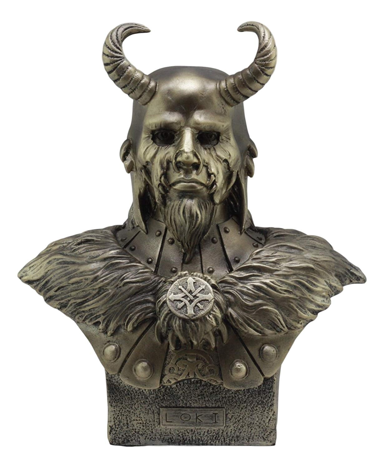 Ebros Shapeshifter Half God And Half Jotunn Loki Bust Statue 10.25"H ...