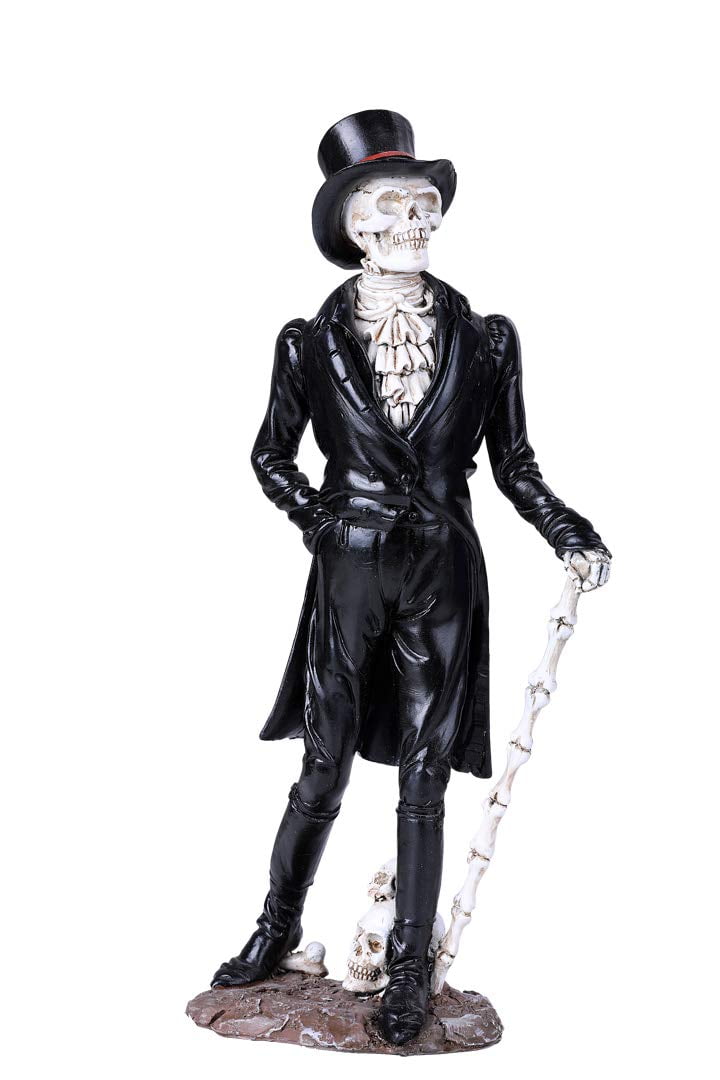 Pacific Giftware Day of The Dead Skeleton Black Suit Gentleman Resin ...