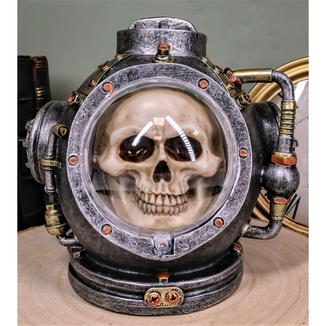 Ebros Steampunk Nautical Marine Diver Helm Submarine Ship Skull Macabre ...