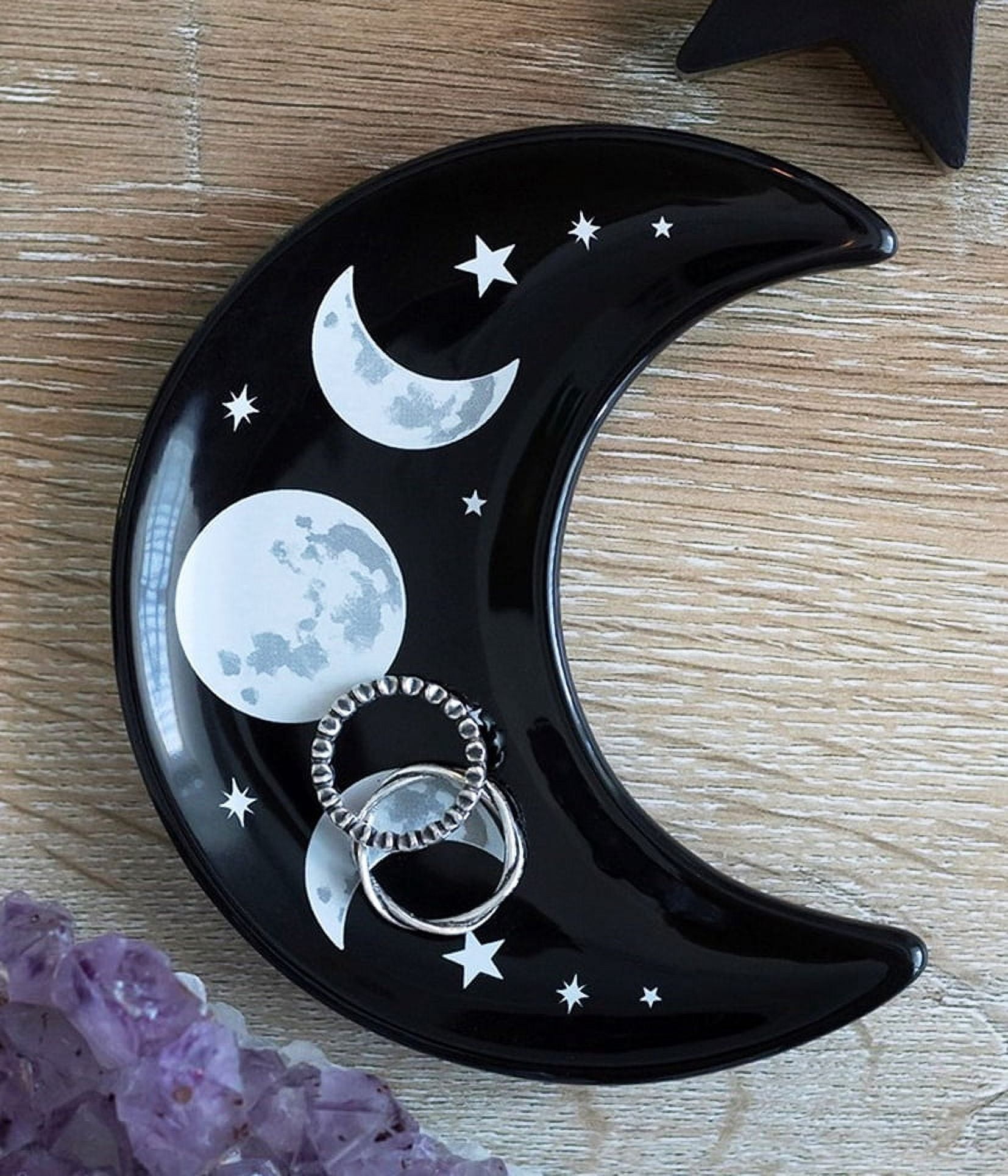 Ebros Triple Moon Goddess Ceramic Trinket Jewelry Dish Or Appetizer ...