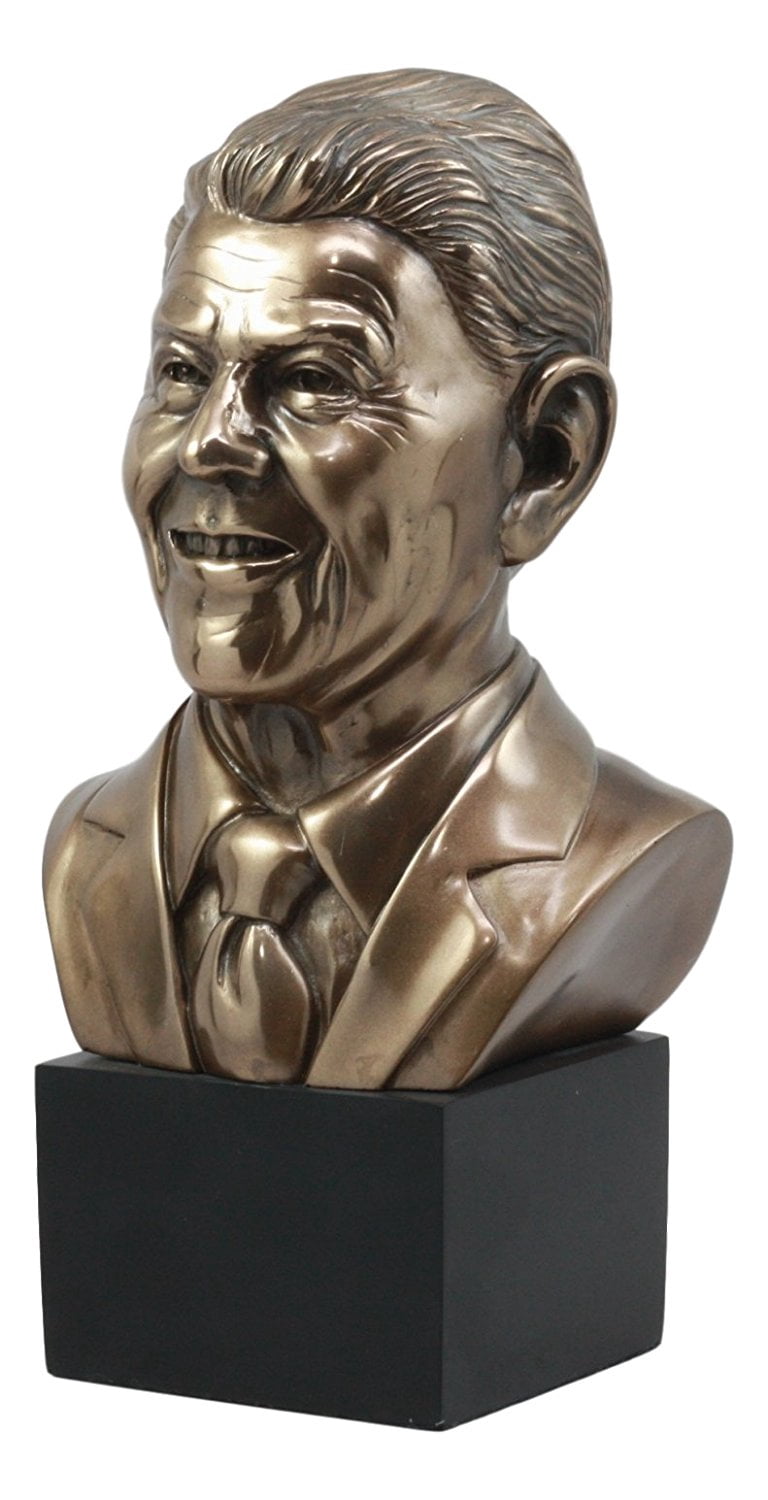 Ebros US President Ronald Reagan Bust Statue 9.25"Tall Patriotic ...
