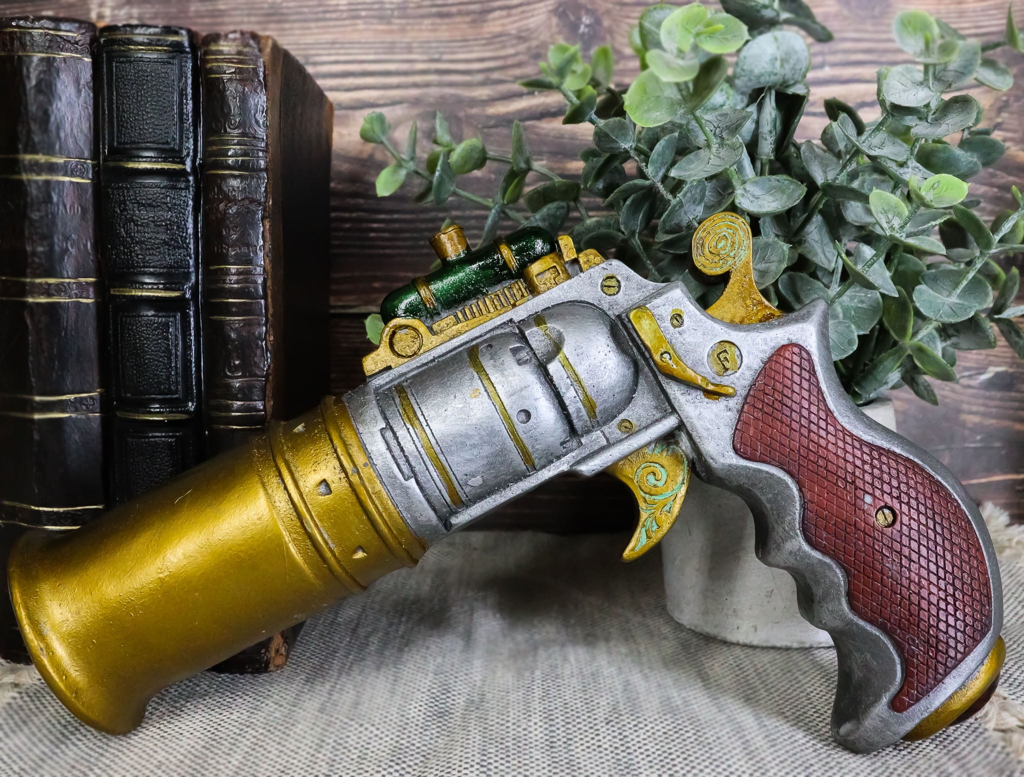 Ebros Vintage Design Decorative Steampunk Gun Pistol Prototype Figurine ...