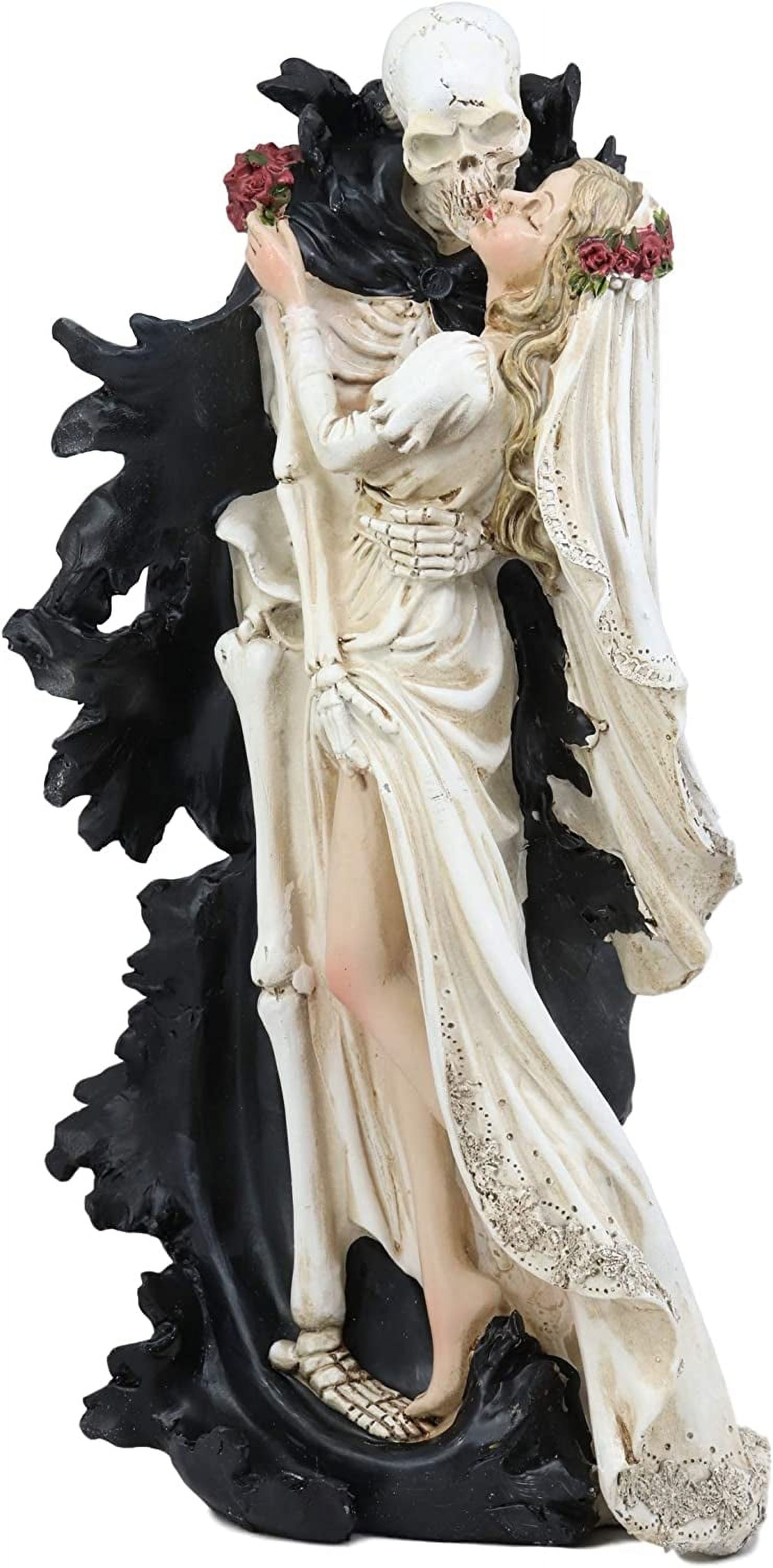 Ebros Wedding Bride and Death Angel Grim Reaper Skeleton The Kiss ...
