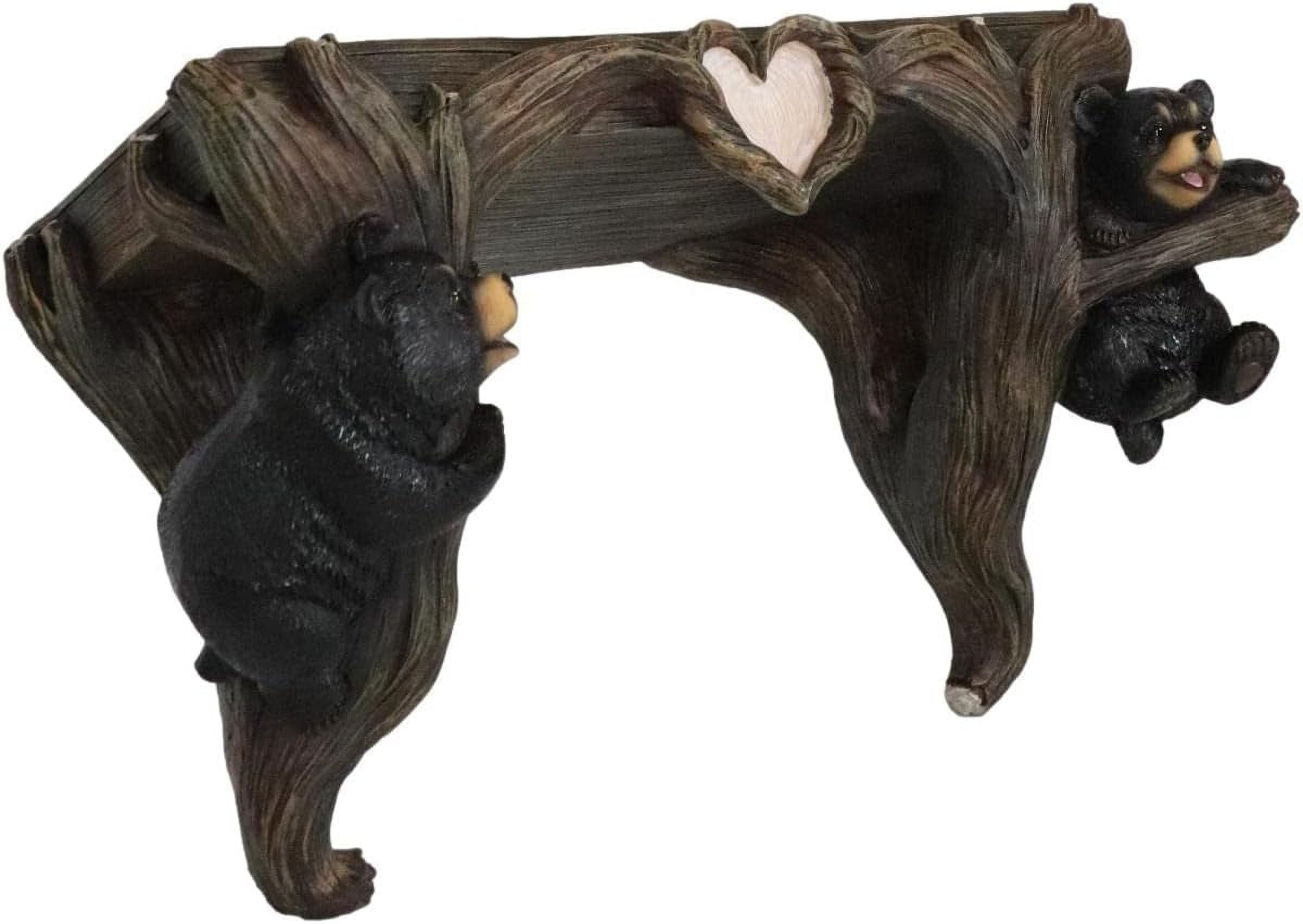 Ebros Whimsical Climbing Black Bears by Tree Branches with Heart Shaped ...