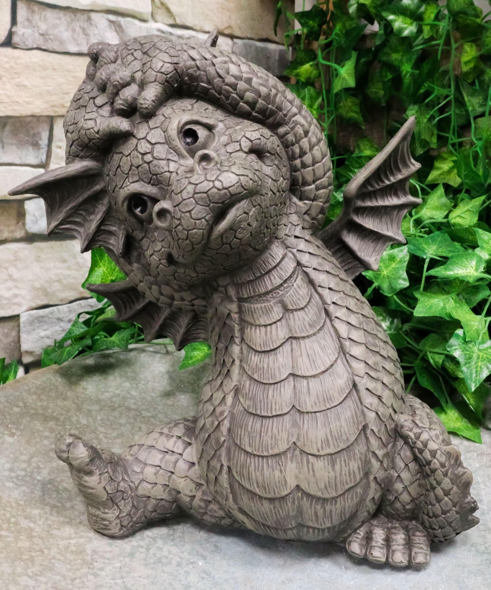 Ebros Whimsical Garden Dragon Morning Yoga Stretch Statue Guest Greeter ...