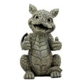 Ebros Whimsical Good Job Thumbs Up Dragon Garden Statue Faux Stone ...