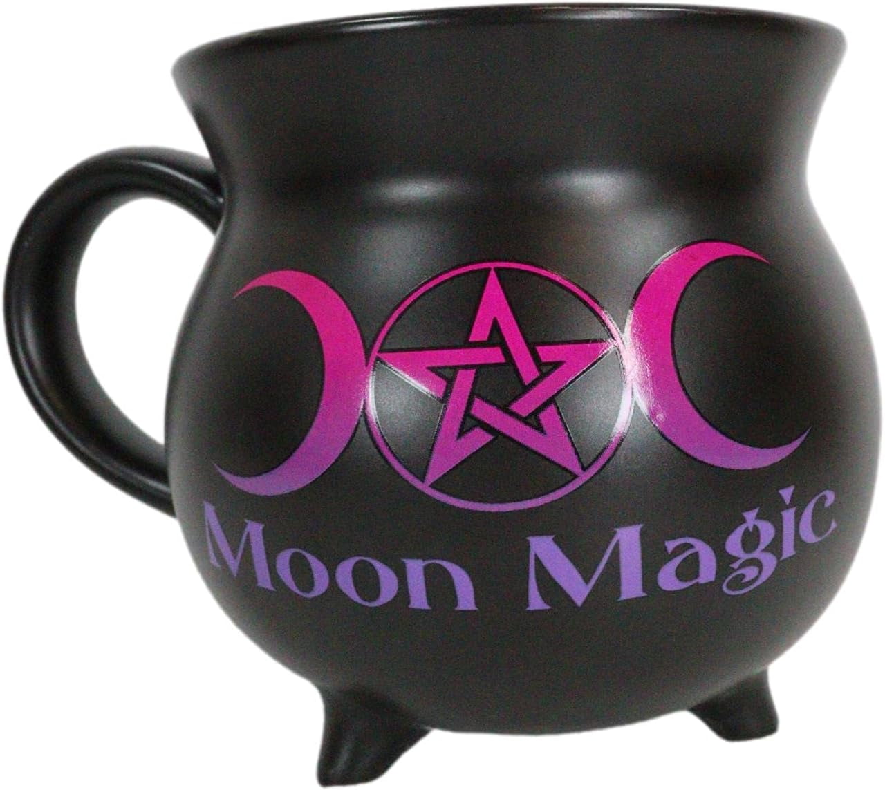 Ebros Wicca Sacred Magick Triple Moon Magic Reduction Fired Porcelain ...
