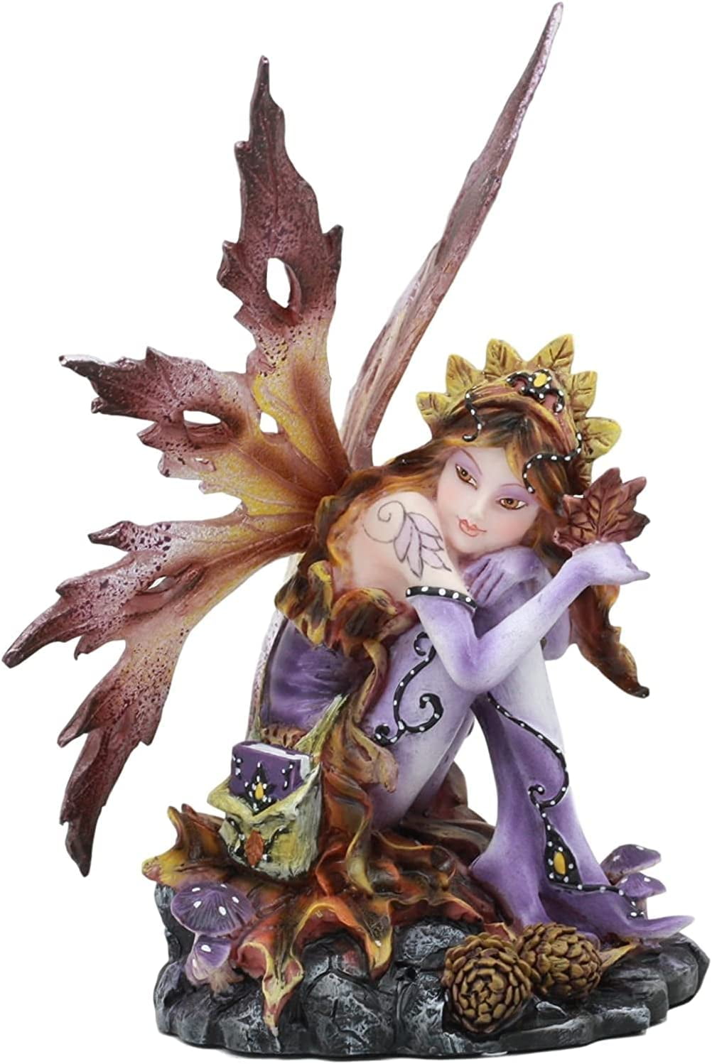 Ebros Wild Traveler Autumn Tribal Acorn Fairy Garden Statue 6.5" Tall ...