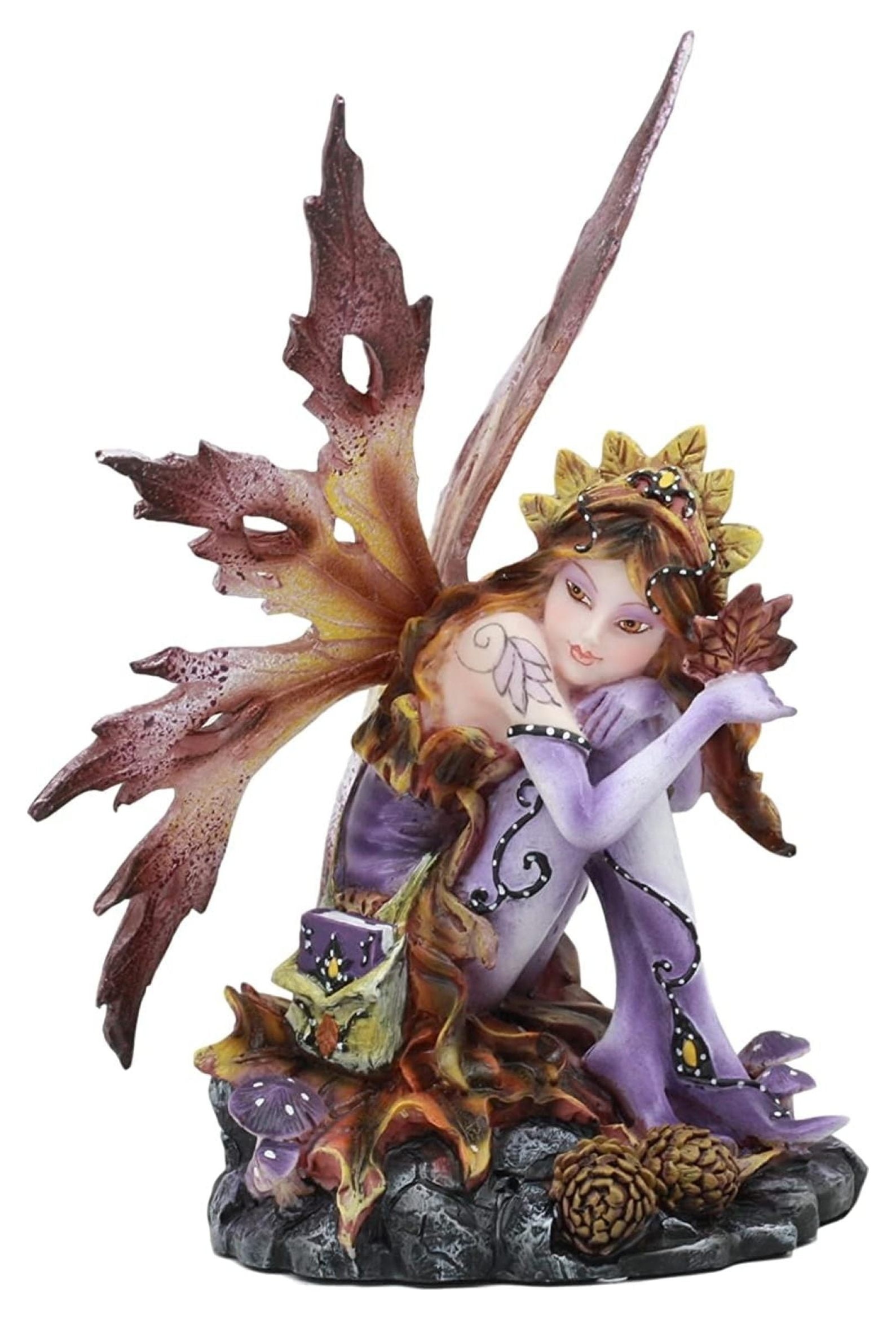 Ebros Wild Traveler Autumn Tribal Acorn Fairy Garden Statue 6.5"Tall ...