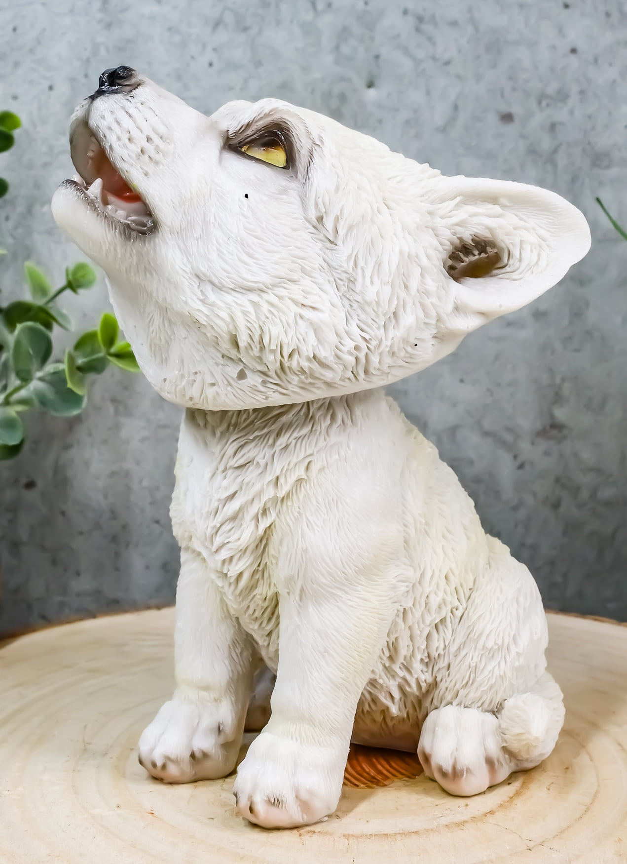 Ebros Wildlife Cries of The Night Howling White Snow Wolf Bobblehead ...