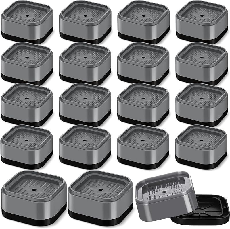 Ecally 16 Pack Furniture Risers Adjustable Bed Risers Desk Leg Risers 1 ...