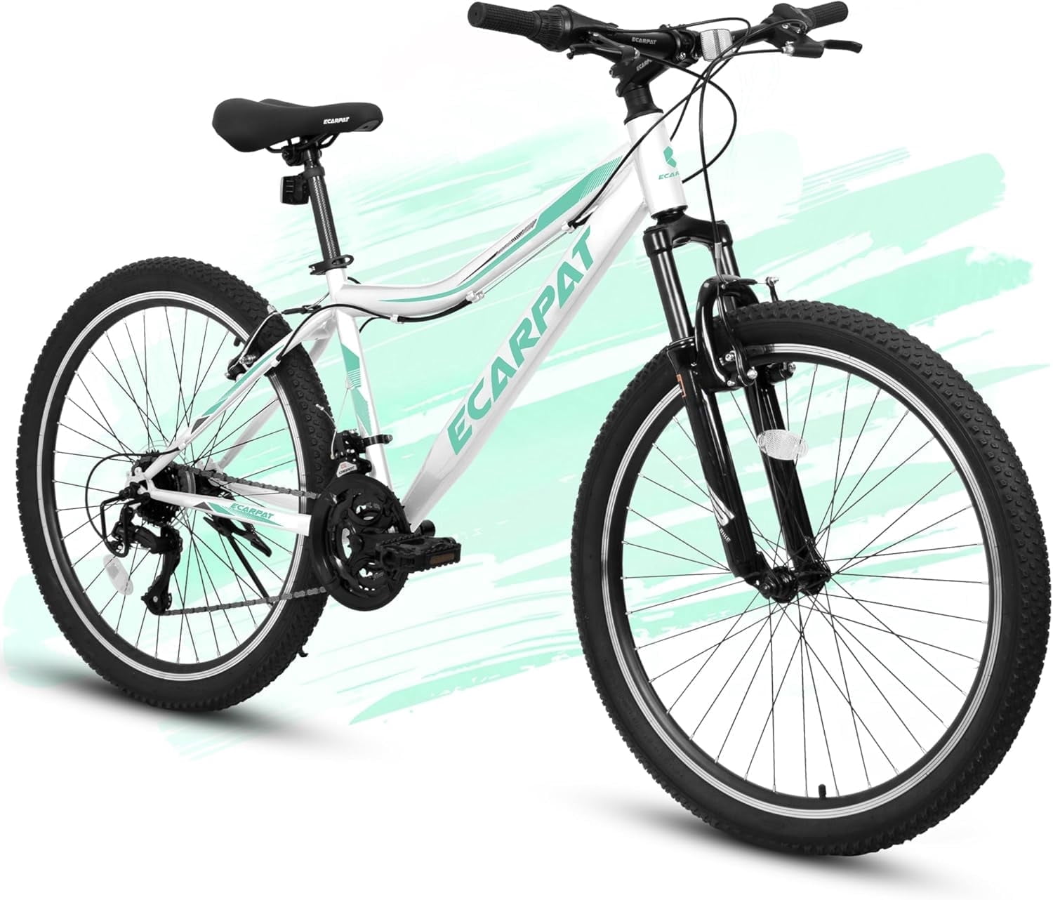 Ecarpat Adult Bicycle, 24-inch Mountain Bike for Men/Women, 21-Speed ...