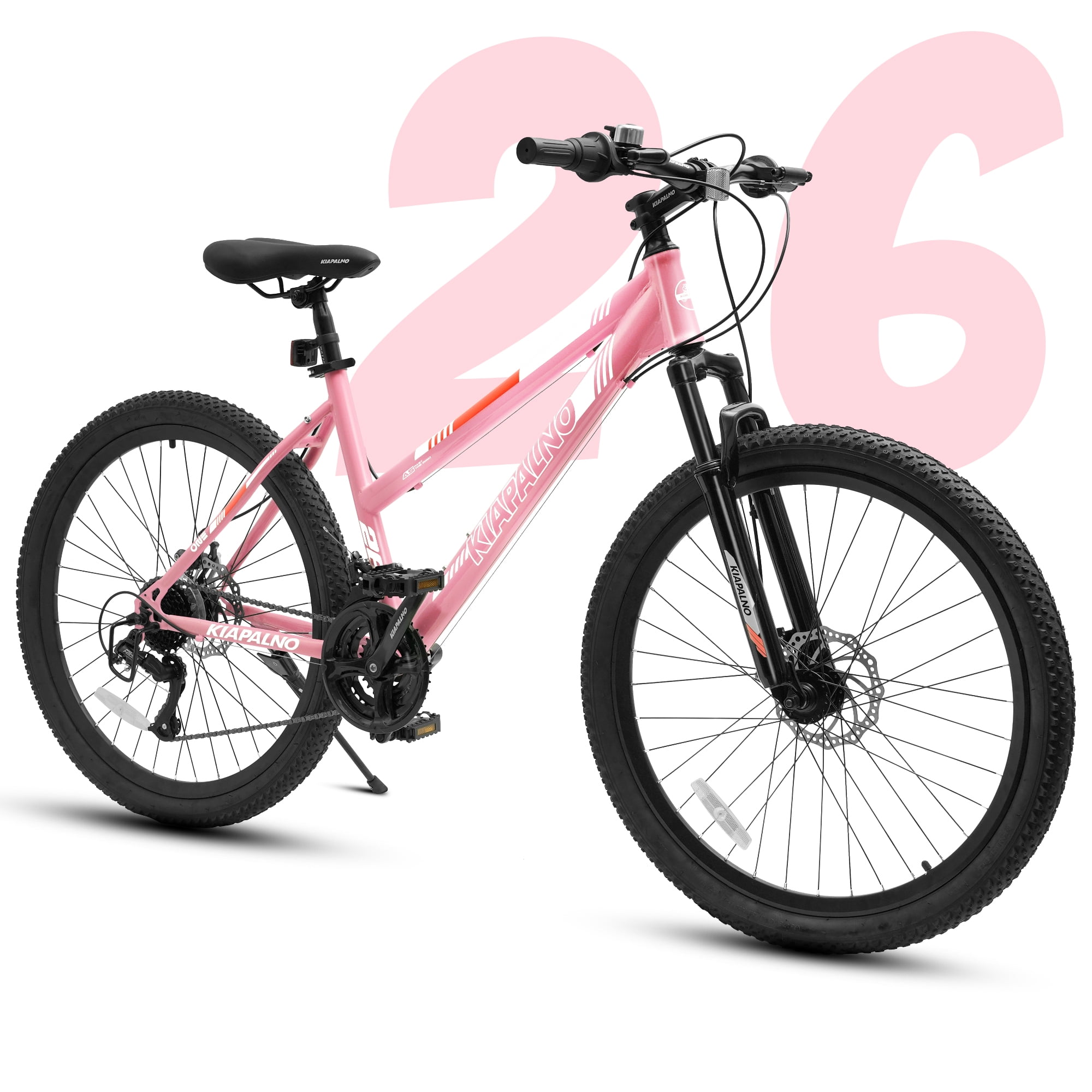 Ecarpat 26 Inch Mountain Bike, Disc Brakes 21 Speeds Women Mens Bike ...