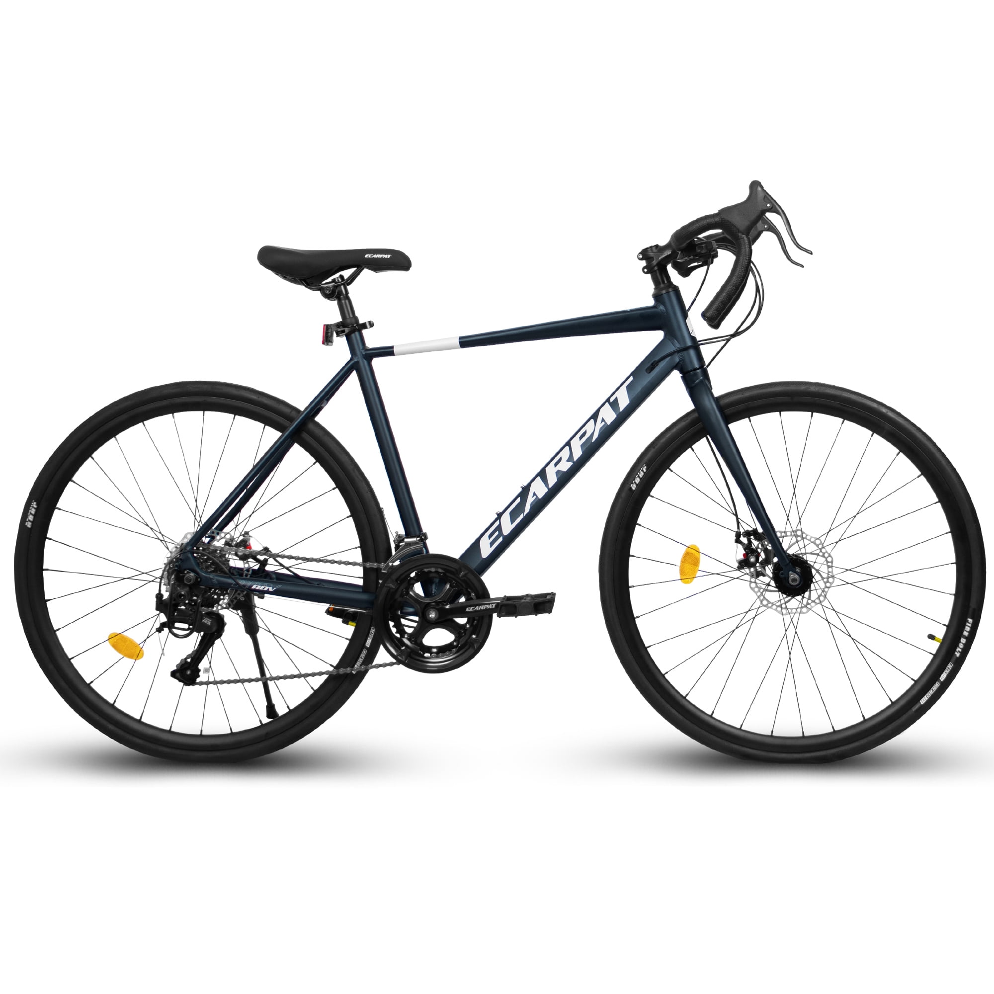 Ecarpat 700C Drop Bar Road Bike 16 Speed Disc Brake Aluminum Frame Fit ...