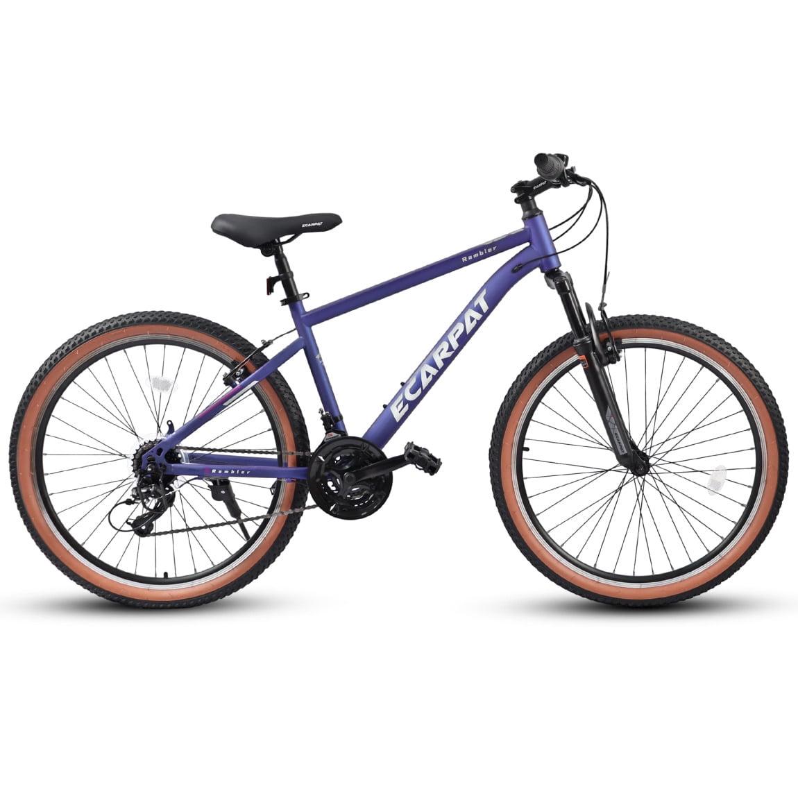 Ecarpat Mountain Bike 26 Inch Wheels, 21-Speed Mens Womens Trail ...