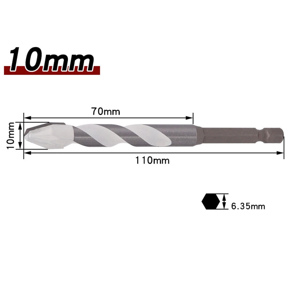 Eccentric Drill Drilling 6-12mm Glass Tile Punching Rock Slab Triangle ...
